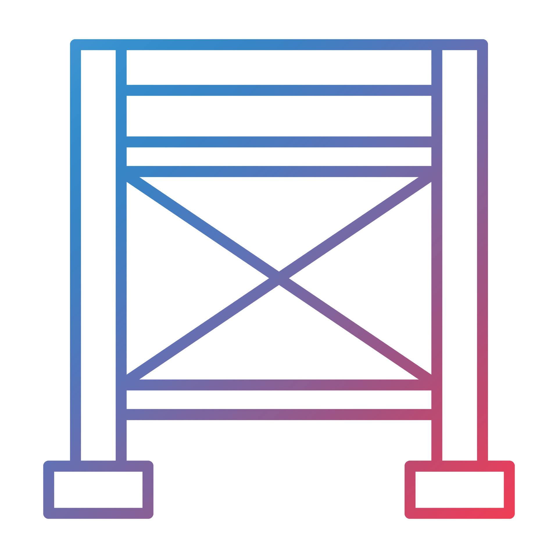 Scaffolding Line Gradient Icon 18718072 Vector Art at Vecteezy