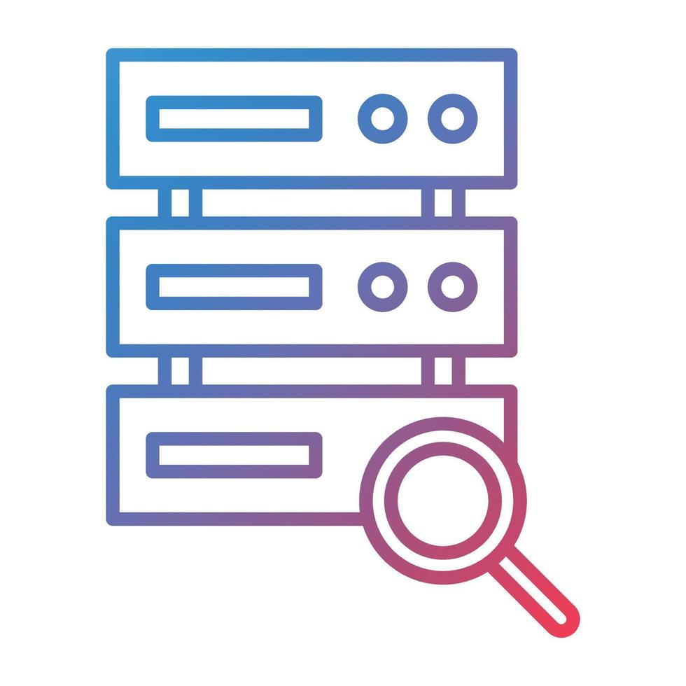 Search Database Line Gradient Icon 18718226 Vector Art at Vecteezy