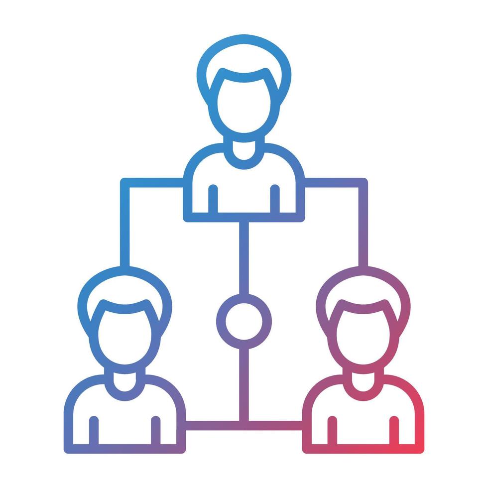 Hierarchy Line Gradient Icon 18718275 Vector Art at Vecteezy