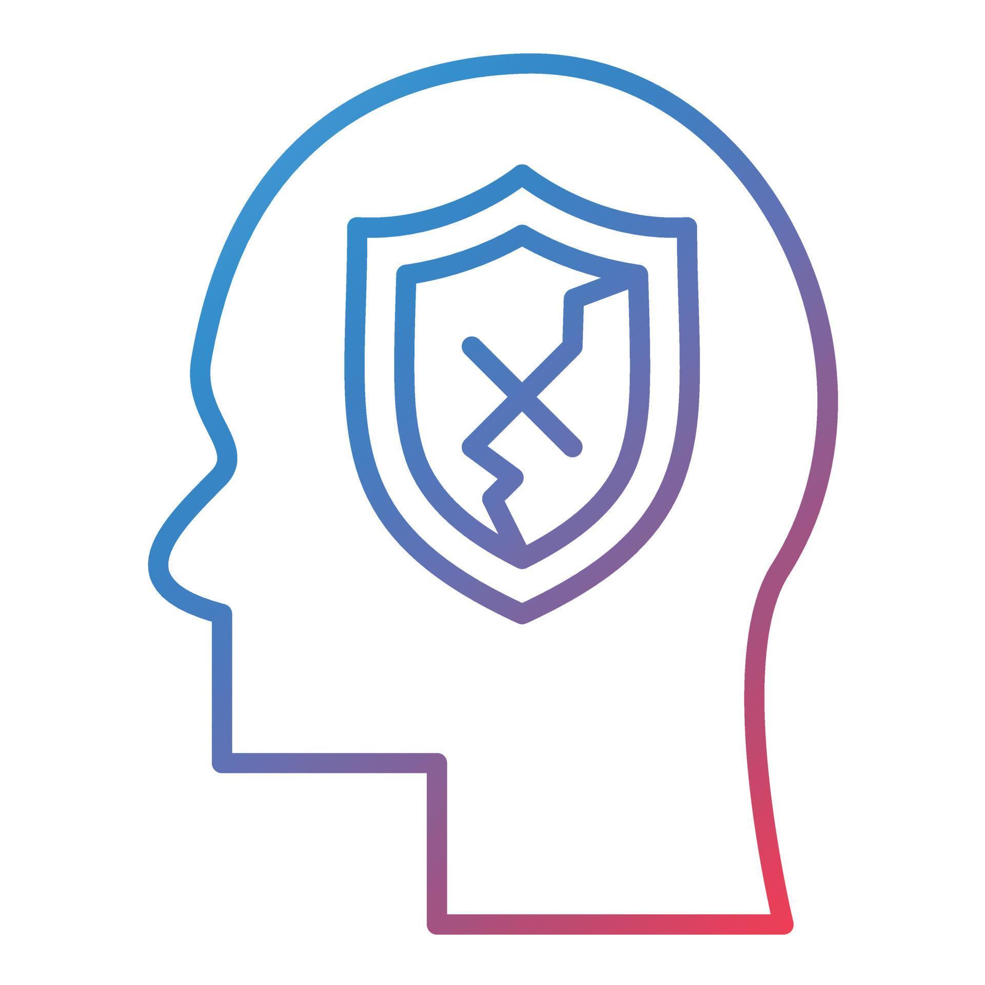 Vulnerability Line Gradient Icon 18718560 Vector Art At Vecteezy