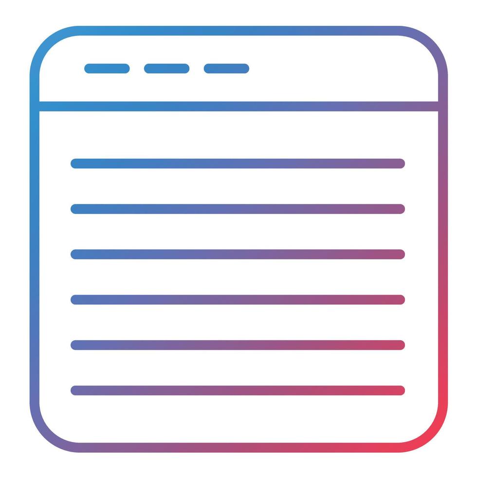 Website Line Gradient Icon 18719006 Vector Art at Vecteezy