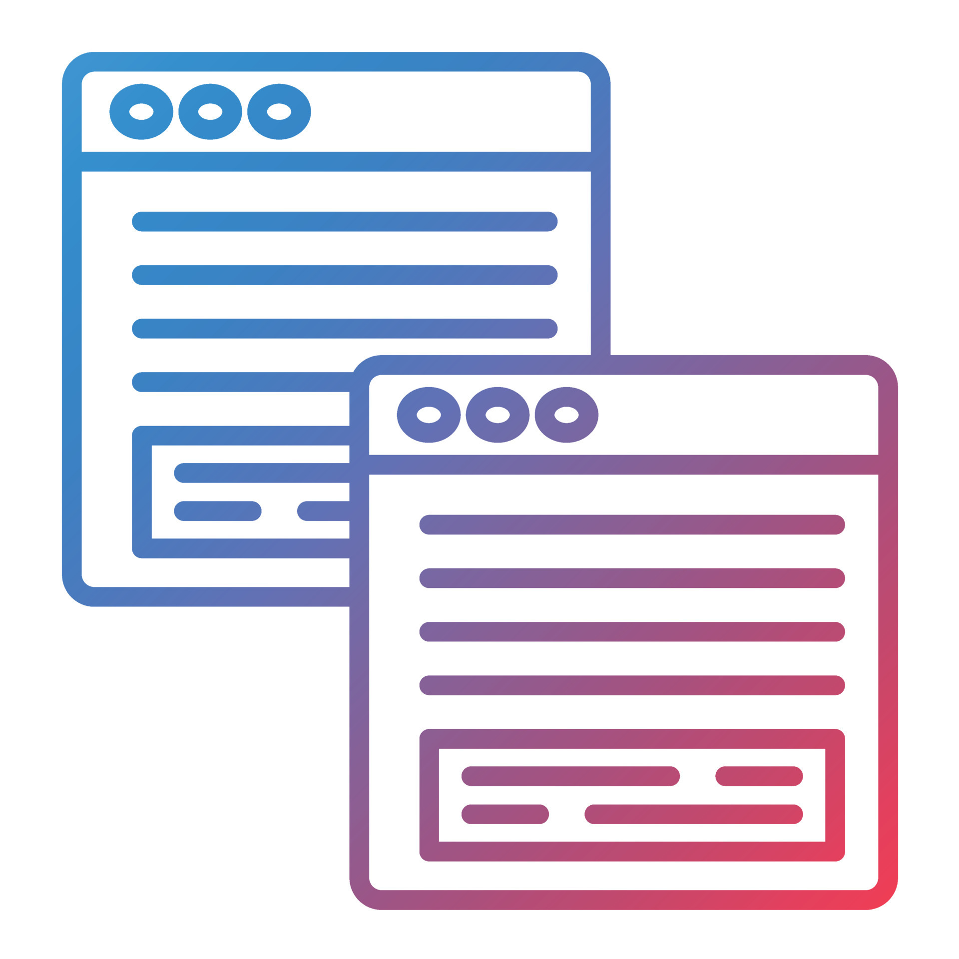 Webpages Line Gradient Icon 18719731 Vector Art at Vecteezy