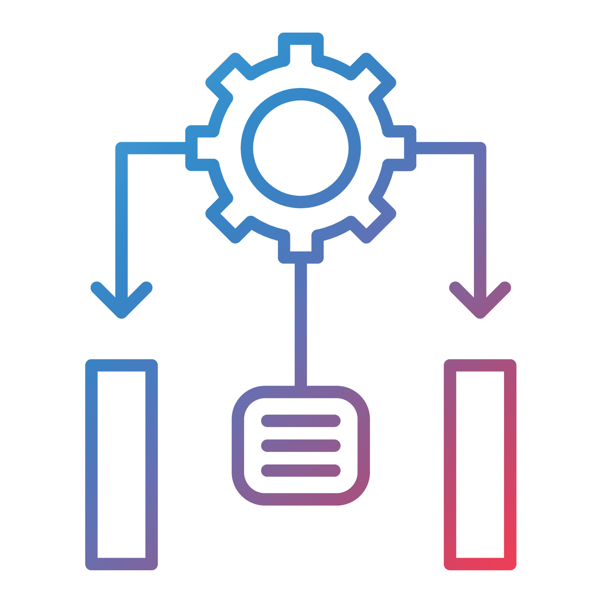 Process Line Gradient Icon 18719794 Vector Art at Vecteezy