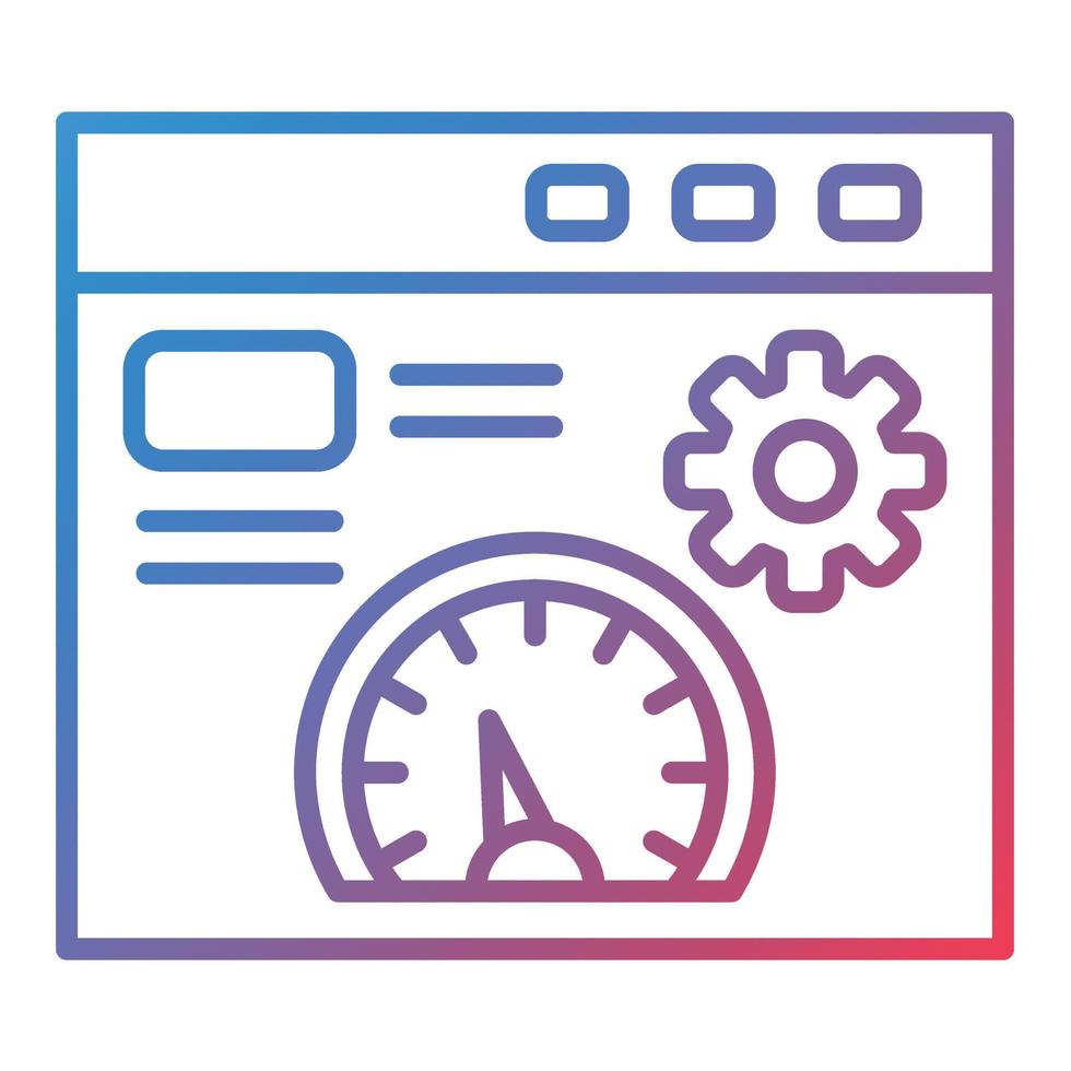 Page Optimization Line Gradient Icon 18720685 Vector Art at Vecteezy