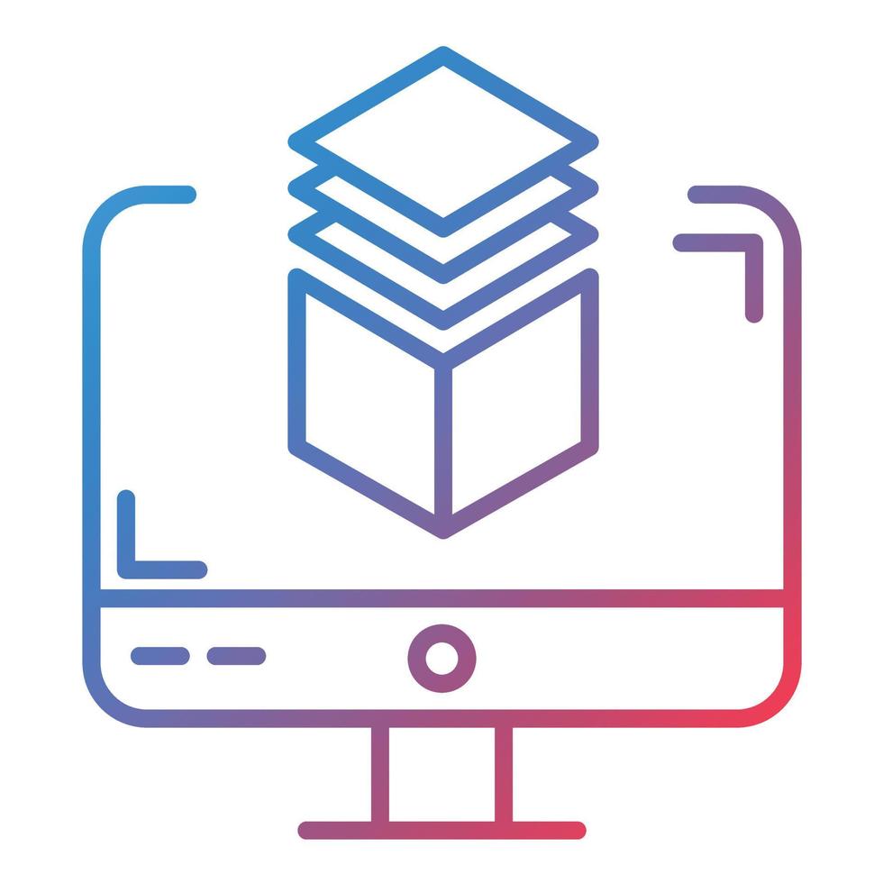 Augmented Reality Line Gradient Icon 18720852 Vector Art at Vecteezy
