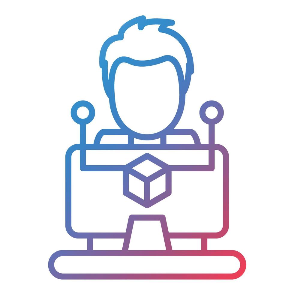 Software Developer Line Gradient Icon 18721171 Vector Art At Vecteezy