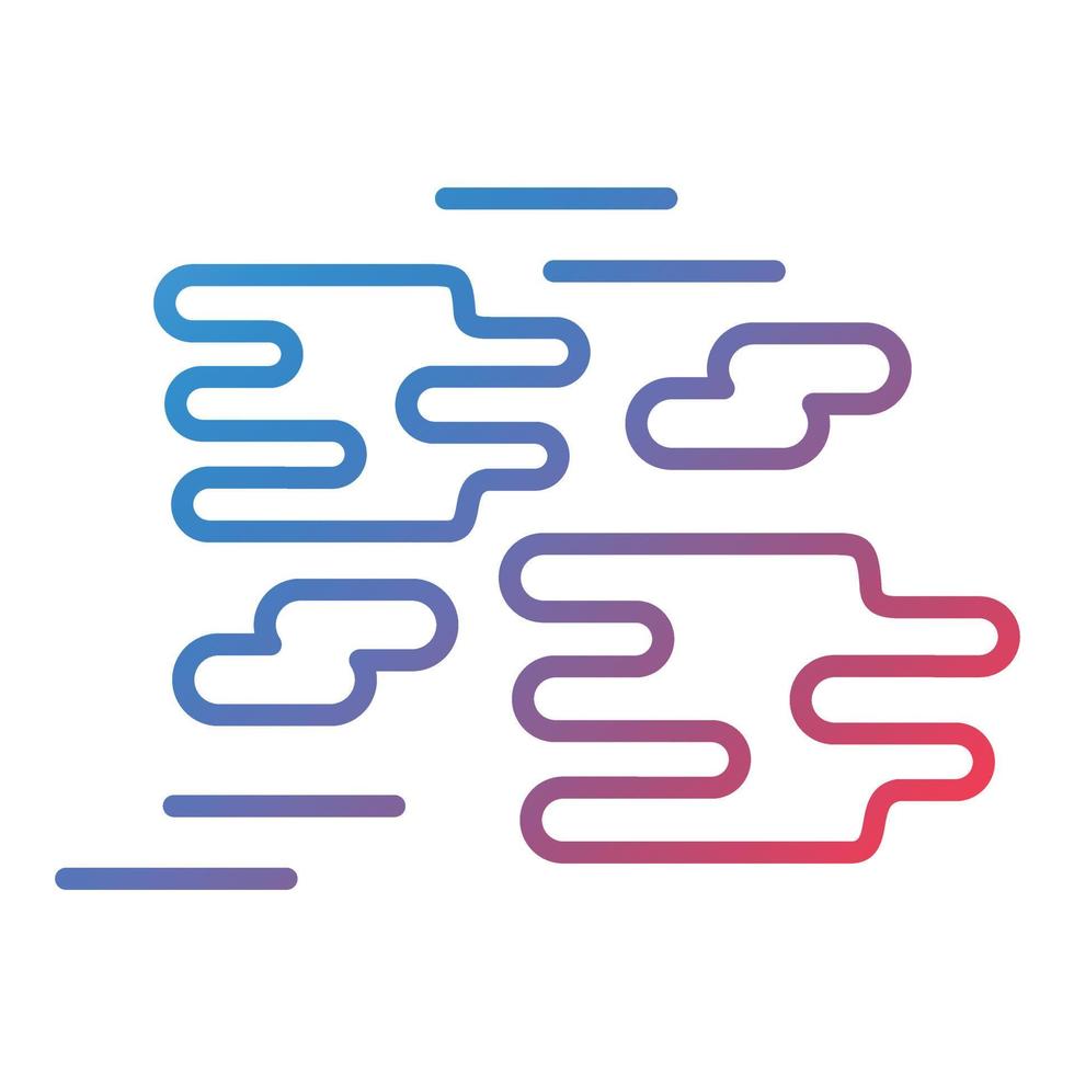 Fog Line Gradient Icon 18721184 Vector Art at Vecteezy