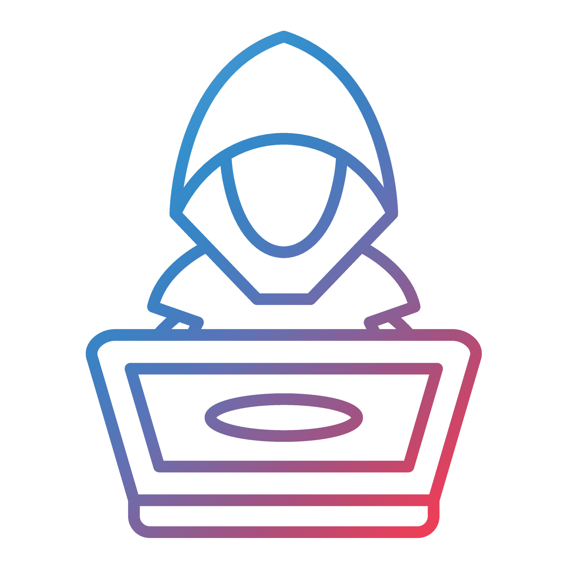 Hacker Line Gradient Icon 18721871 Vector Art at Vecteezy