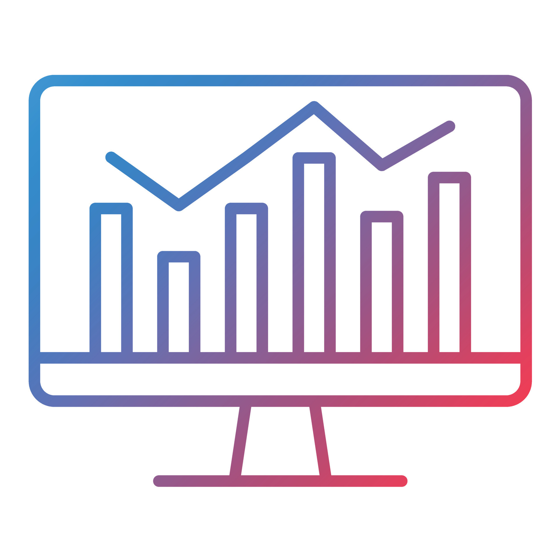 Upward Trend in Graph Line Gradient Icon 18721925 Vector Art at Vecteezy