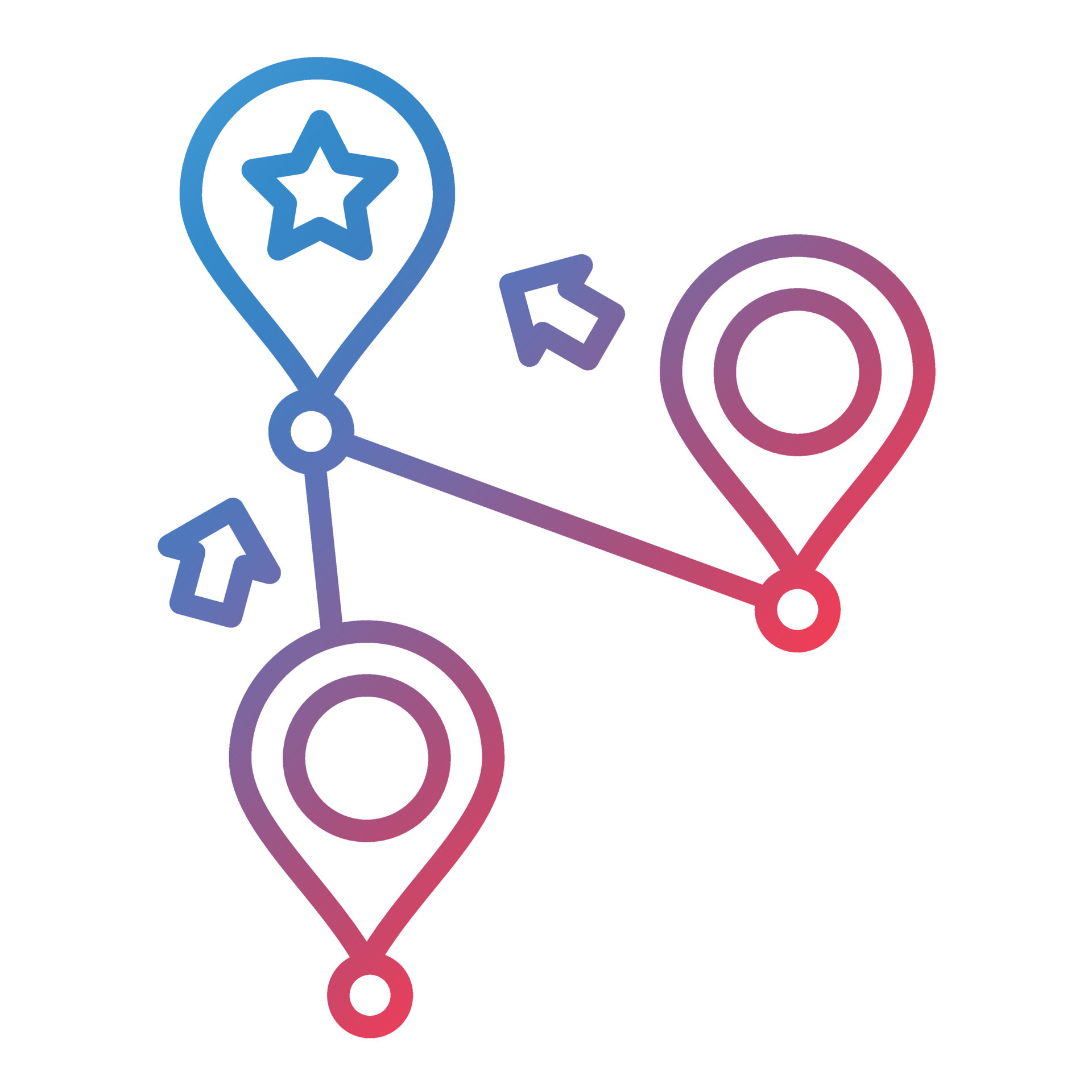 Favorite Destination Line Gradient Icon 18722066 Vector Art at Vecteezy