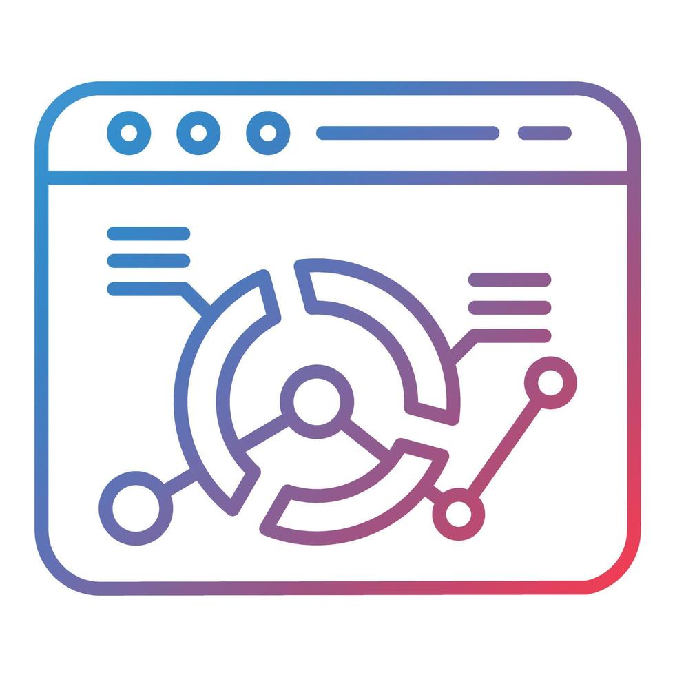 Web Analytics Line Gradient Icon 18722082 Vector Art at Vecteezy