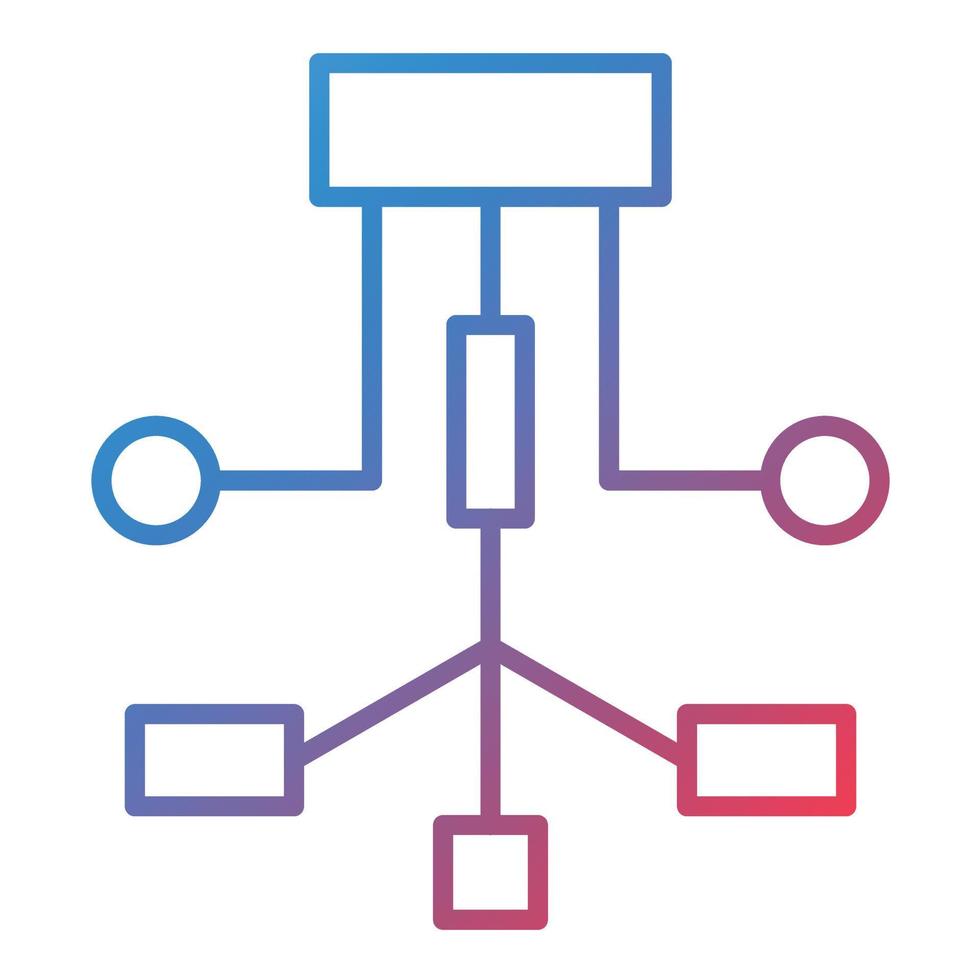 Workflow Line Gradient Icon 18722204 Vector Art at Vecteezy