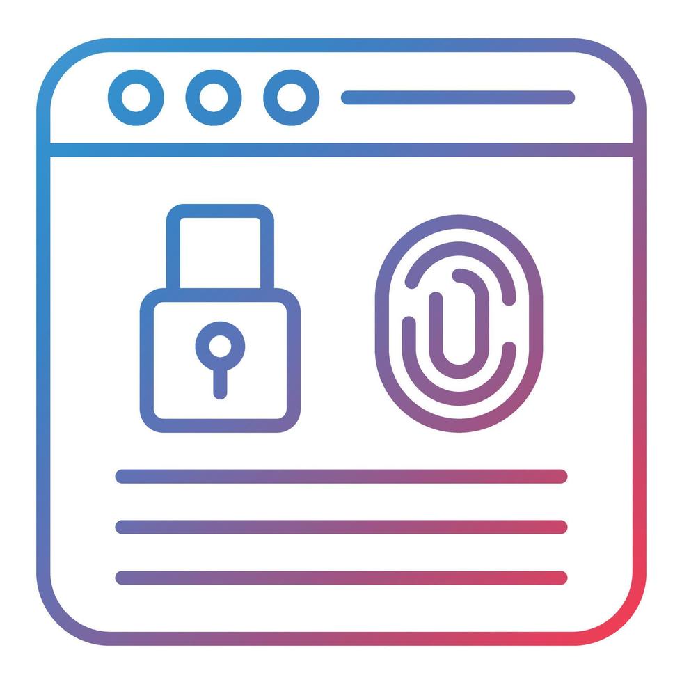 Biometric Line Gradient Icon 18722209 Vector Art At Vecteezy