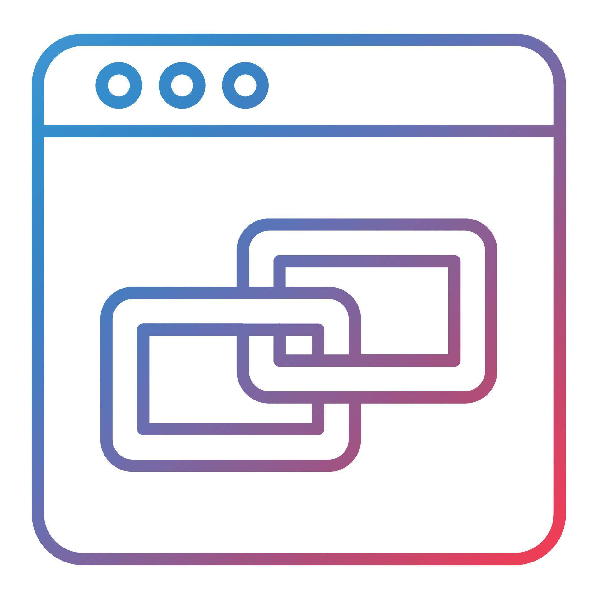 Hyperlink Line Gradient Icon 18722335 Vector Art at Vecteezy