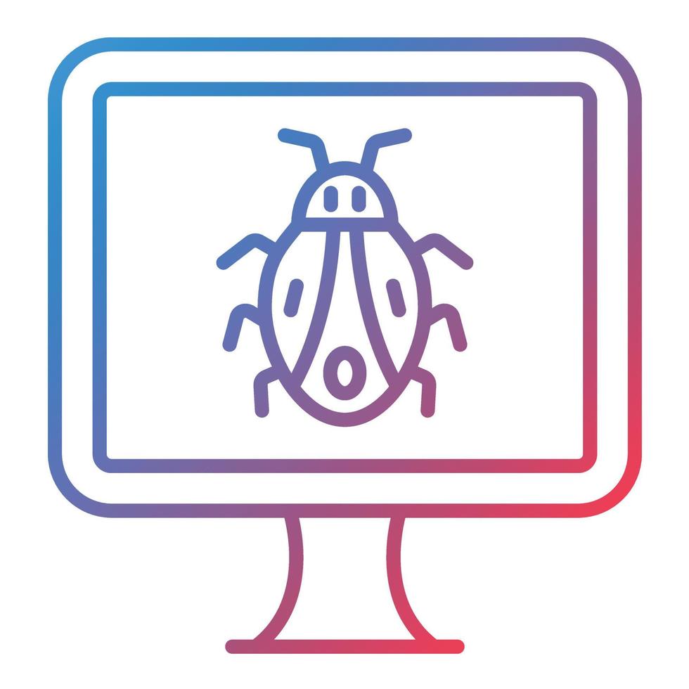 Computer Bug Line Gradient Icon 18722435 Vector Art at Vecteezy