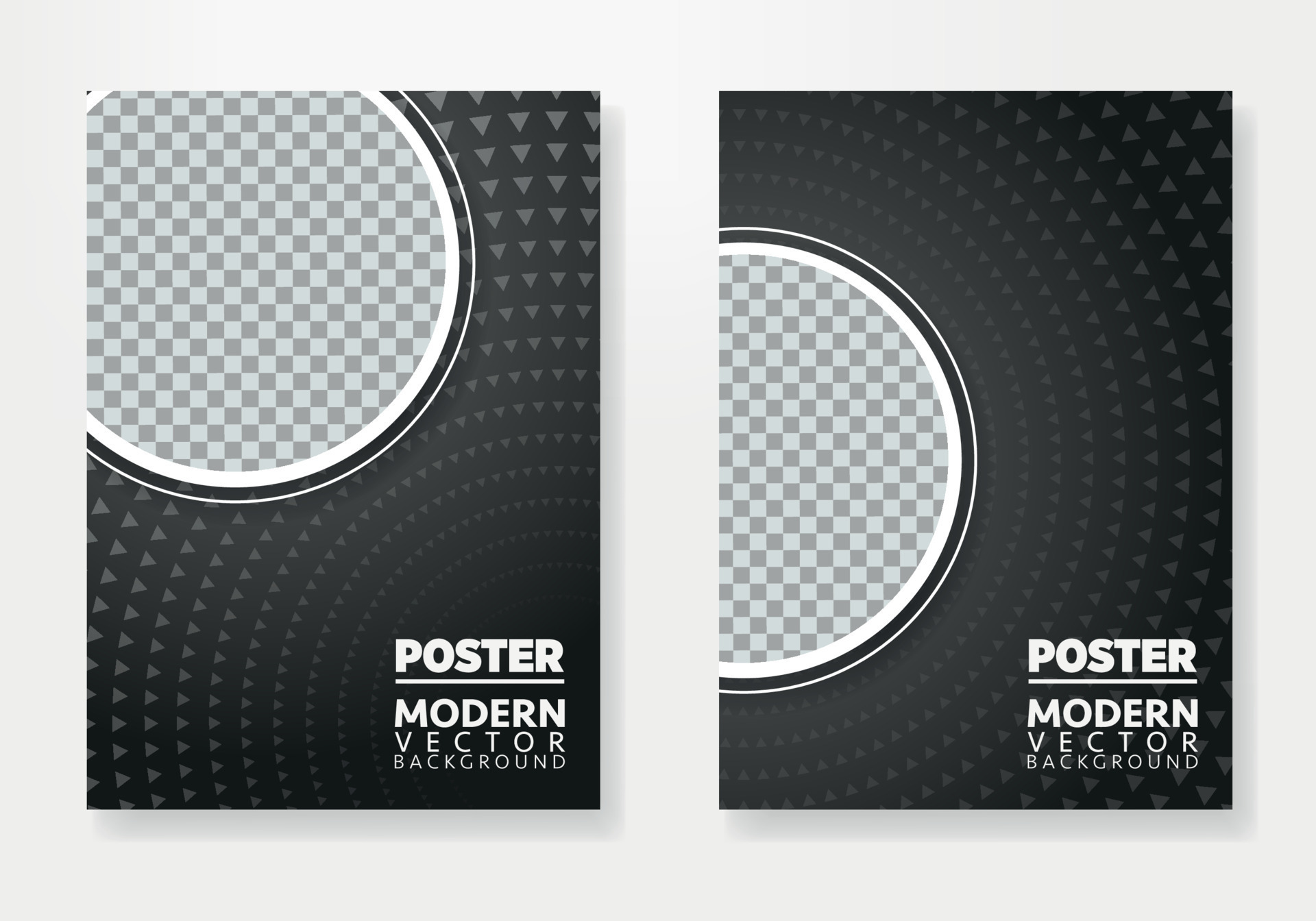 Poster Layout Design Vector Illustration Background Template Front And Back Document Easy