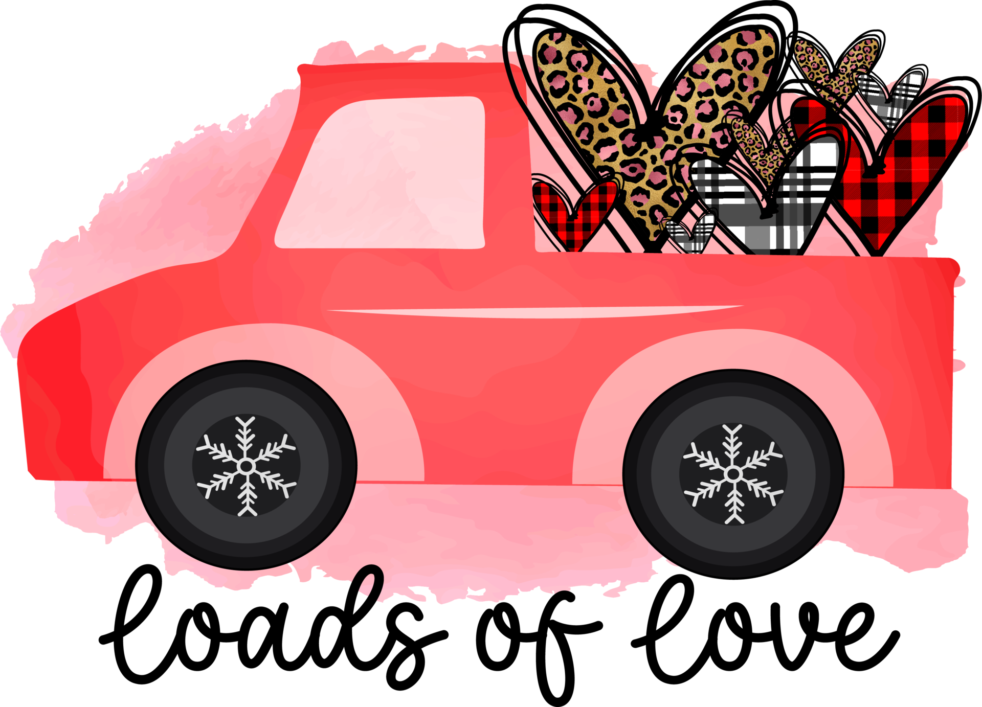 Loads Of Love Valentines day Sublimation Design, perfect on t shirts ...