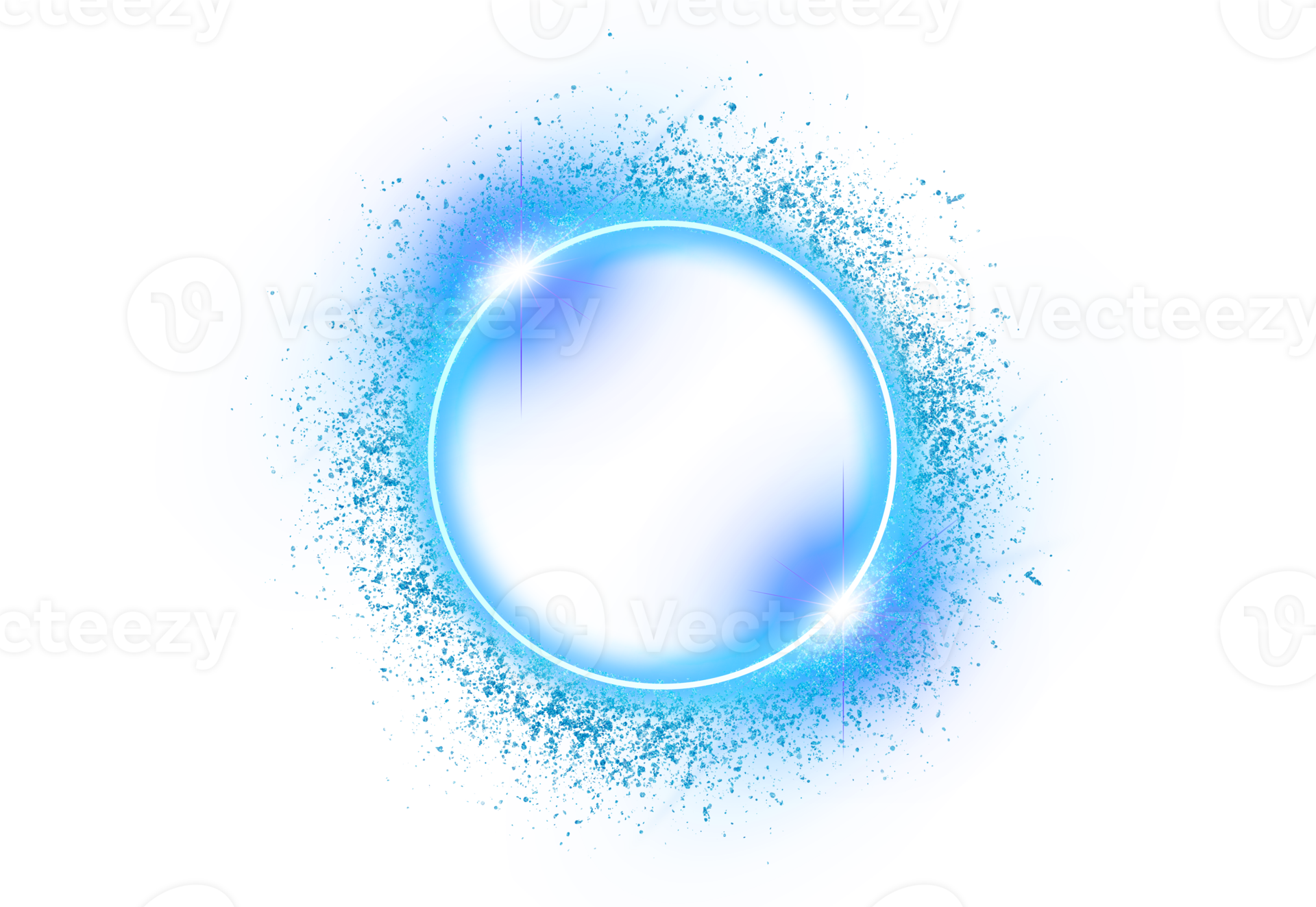 circle light frame blue on transparent background PNG file 18726878 PNG