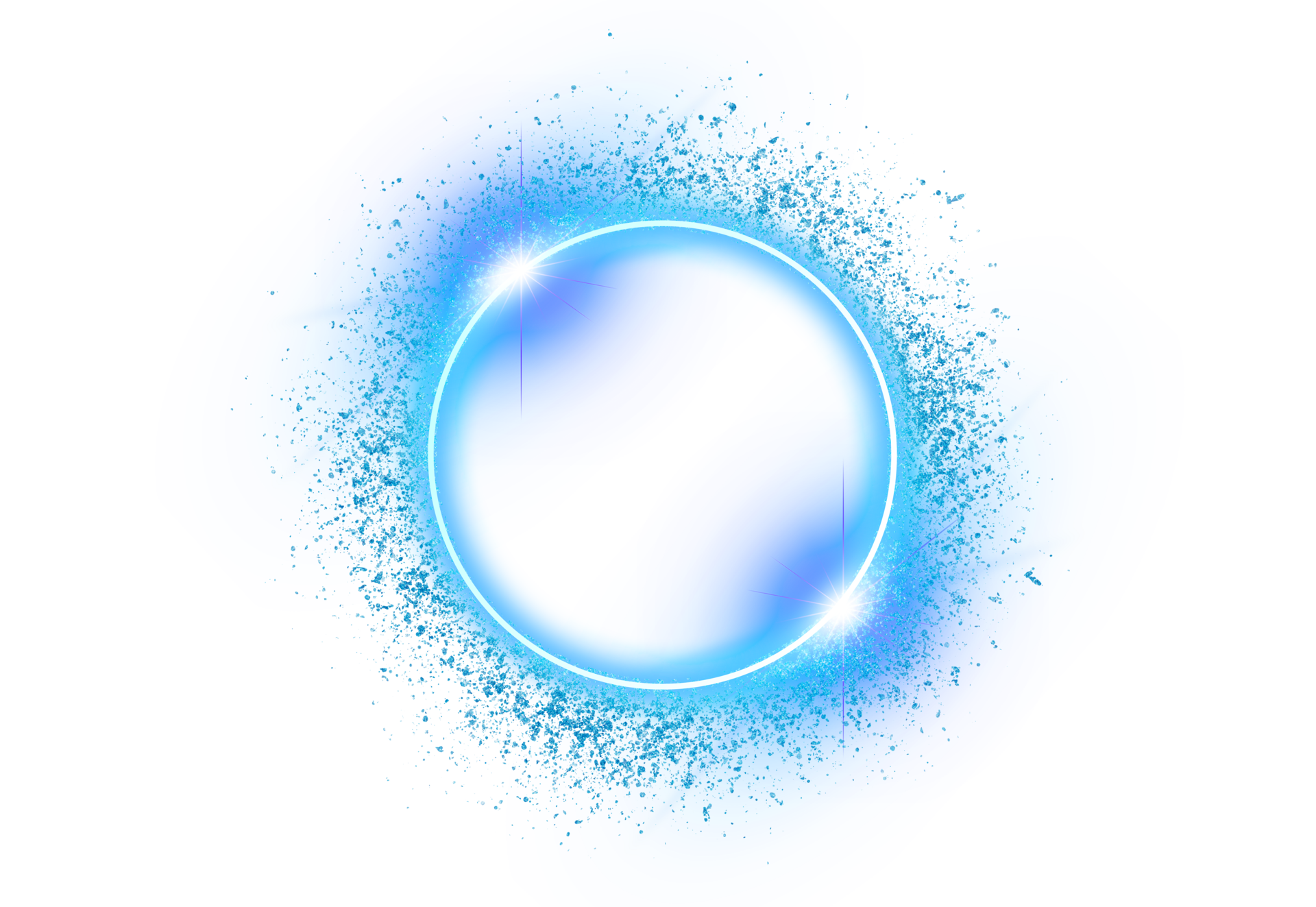 circle light frame blue on transparent background PNG file 18726878 PNG