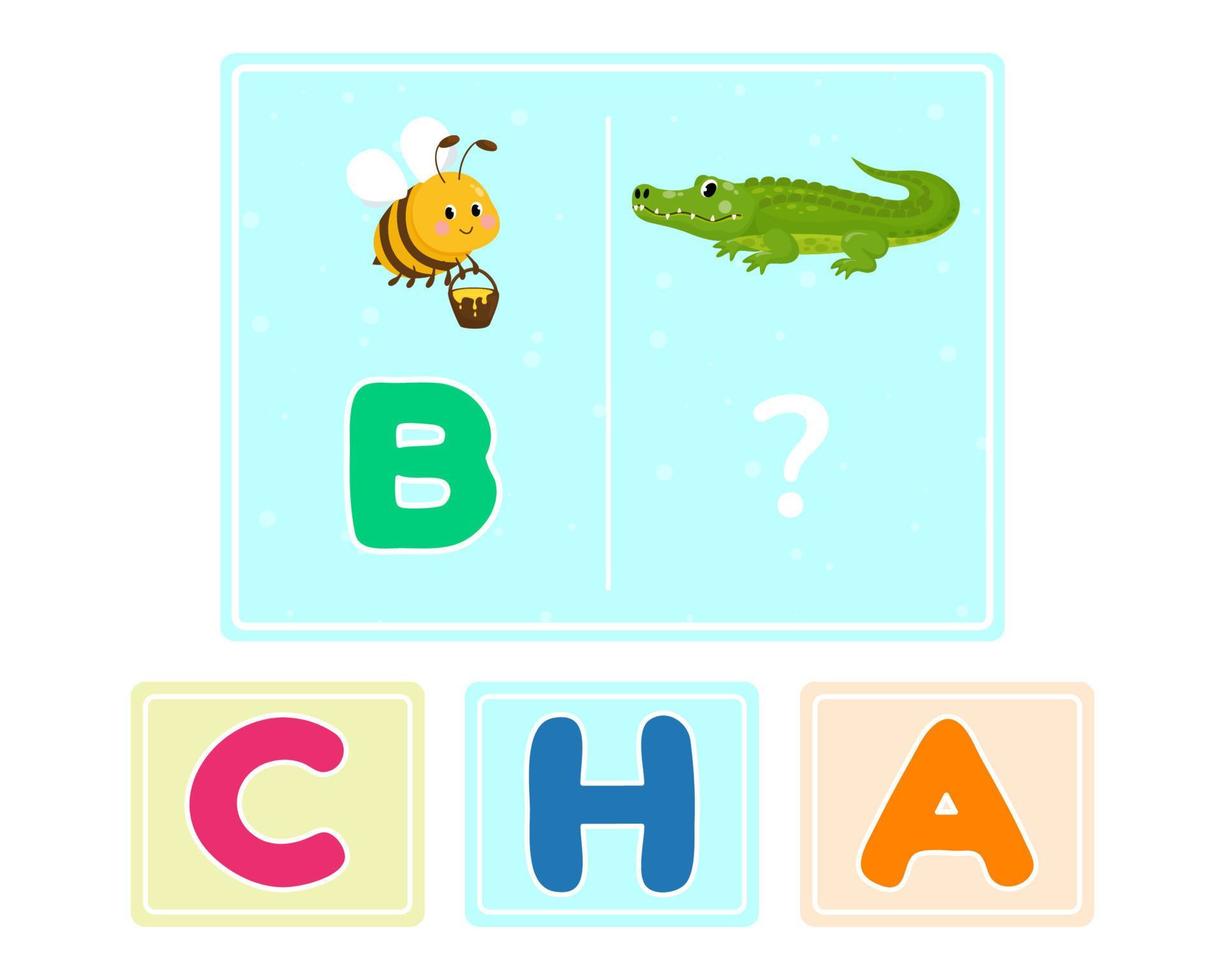Educational logic game for kids. Children's alphabet education ...
