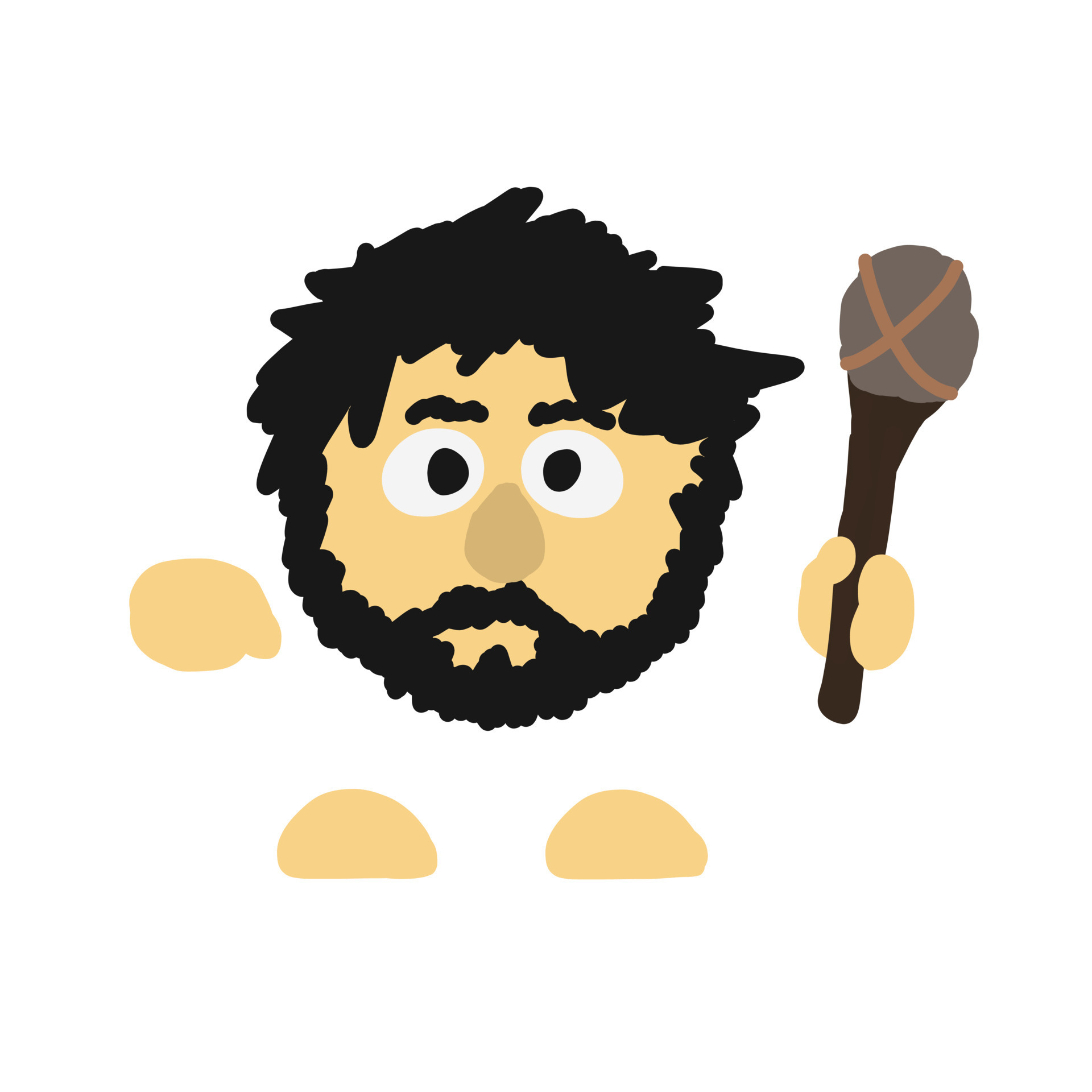 Cartoon caveman character 18728307 Vector Art at Vecteezy