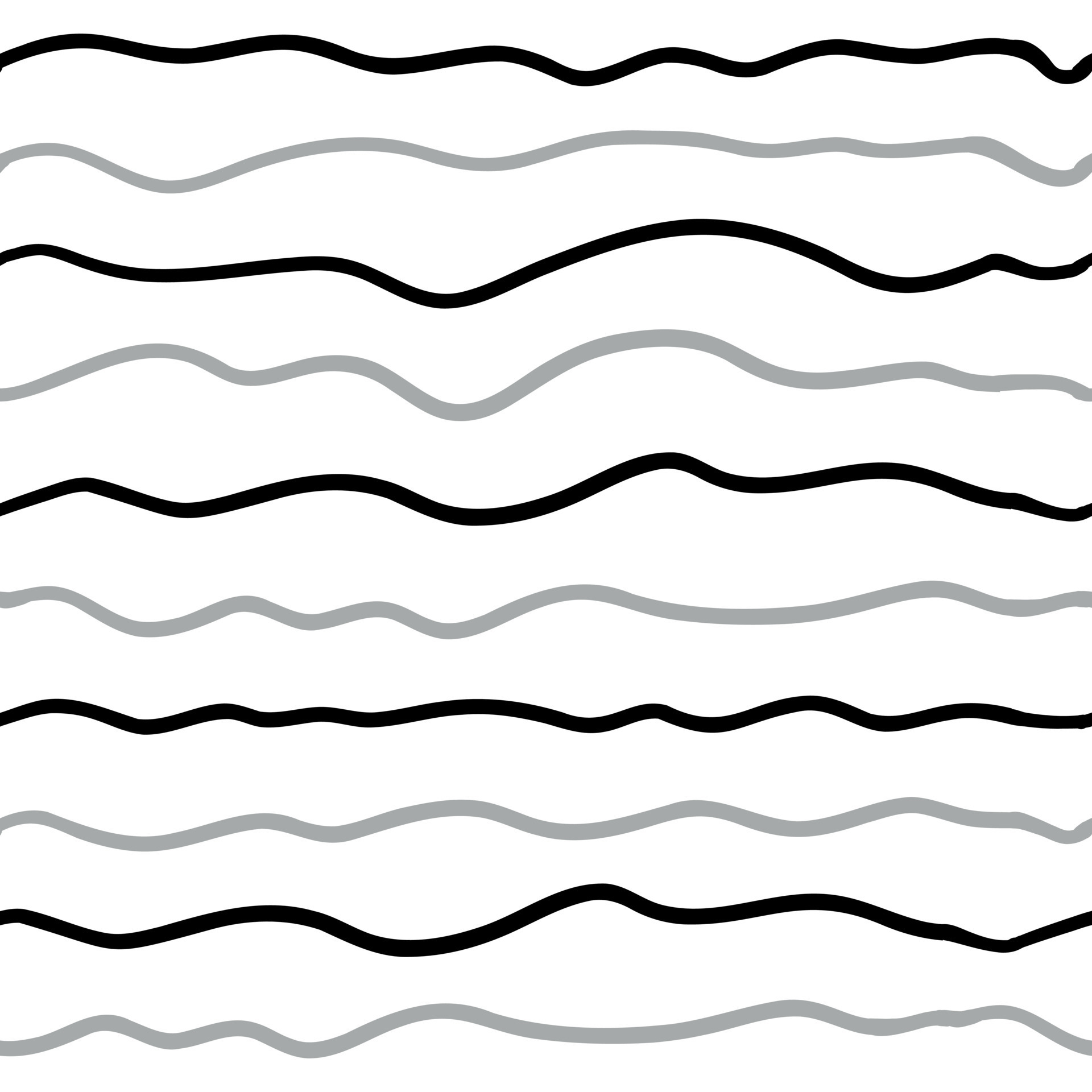 Wave line seamless pattern. Vector illustration isolated on white ...