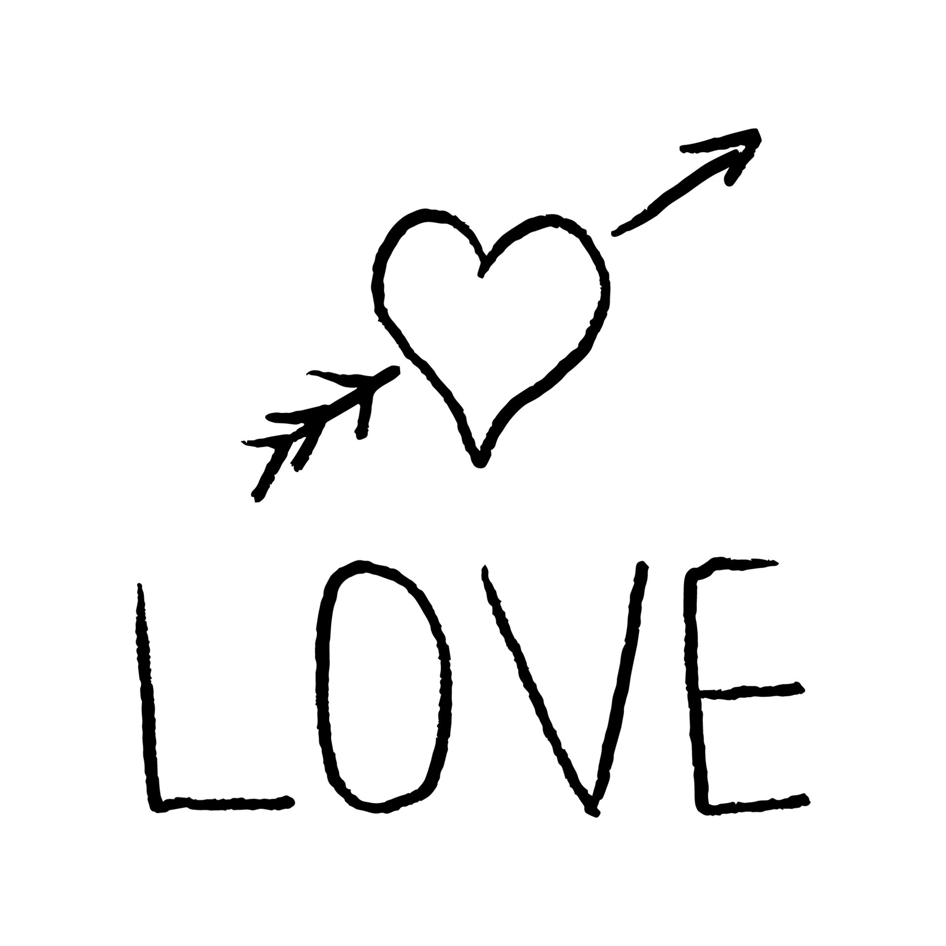 Te Amo Cepillar El Texto En Cursiva Dibujado A Mano Con El Corazón Aislado En El Fondo Blanco