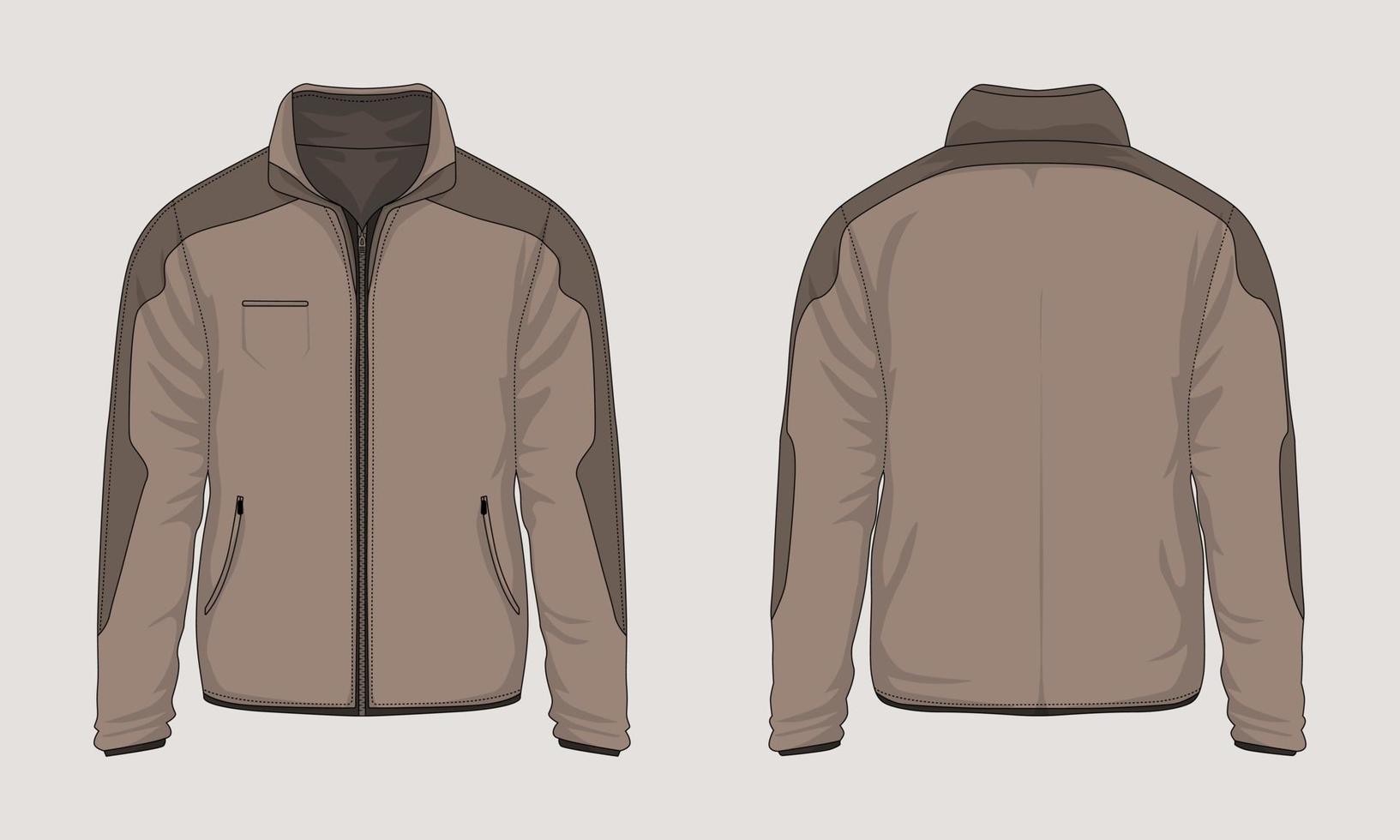 Front and back long sleeve military jacket mockup 18735609 Vector Art ... Front and back long sleeve military jacket mockup 18735609 Vector Art ...