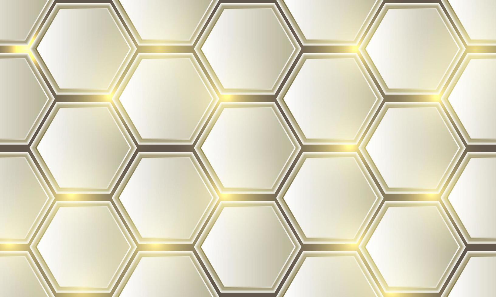Abstract golden hexagon mesh pattern design modern luxury background ...