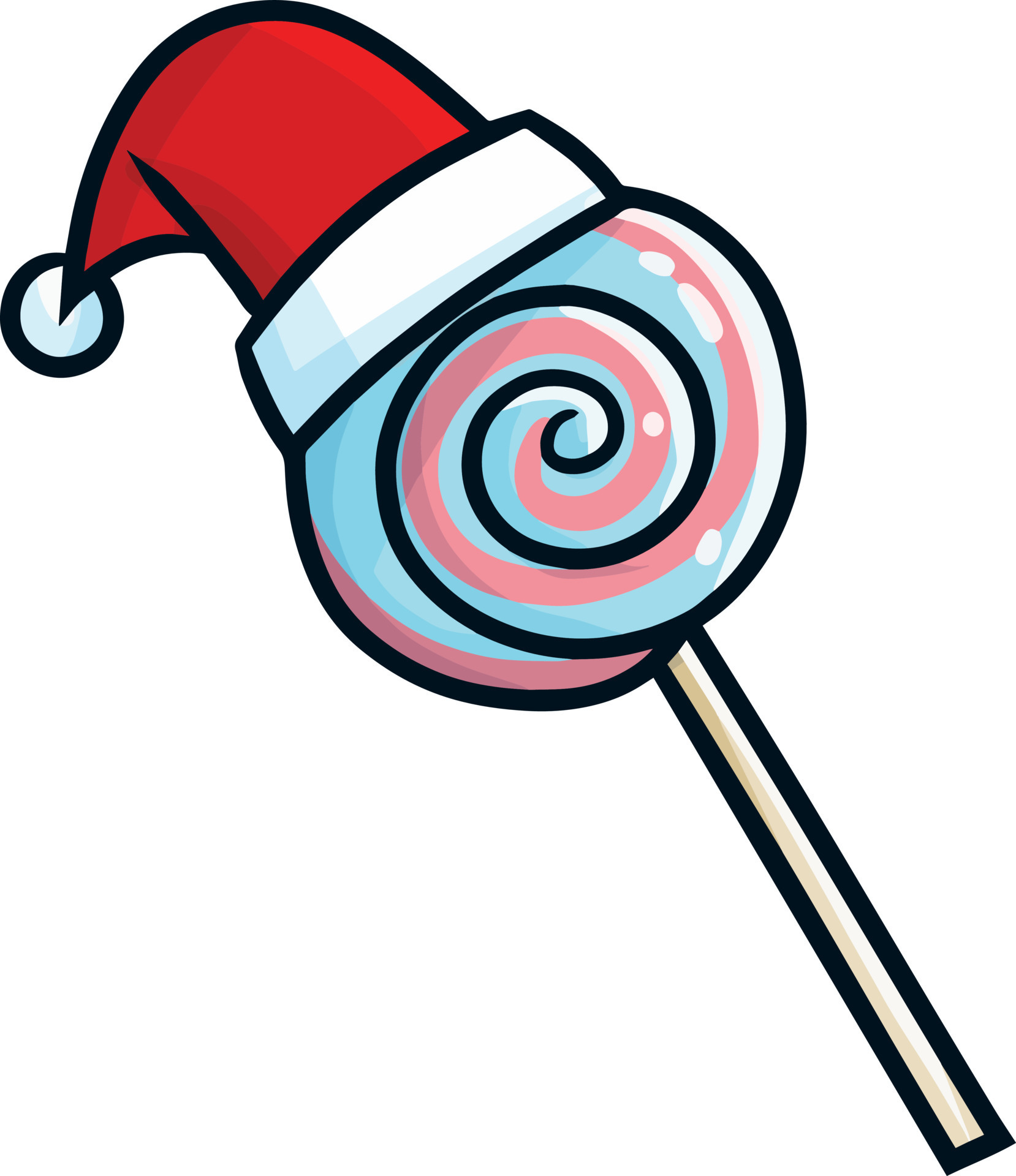 Sweet Christmas Candy Cartoon Illustration 18735837 Vector Art At Vecteezy