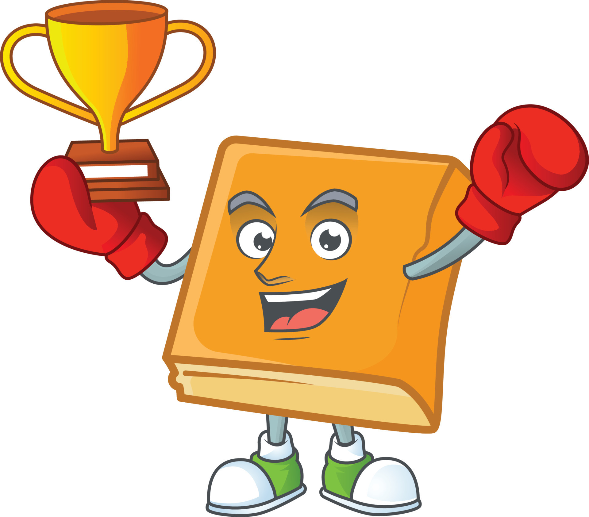 Cartoon Cornbread Vector 18735925 Vector Art At Vecteezy