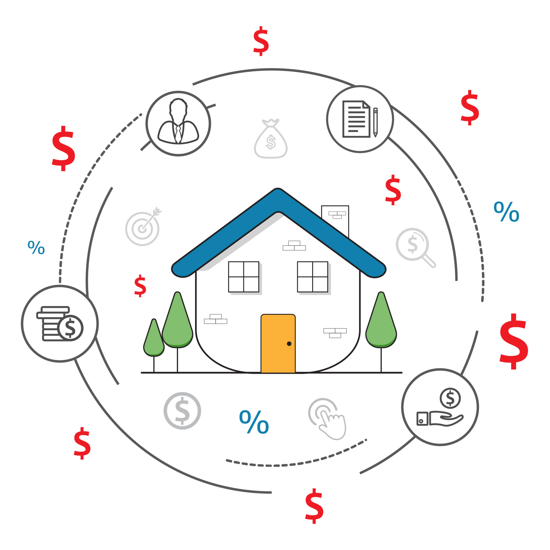 Thin line flat design of smart house. infographics building house ... Thin line flat design of smart house. infographics building house ...