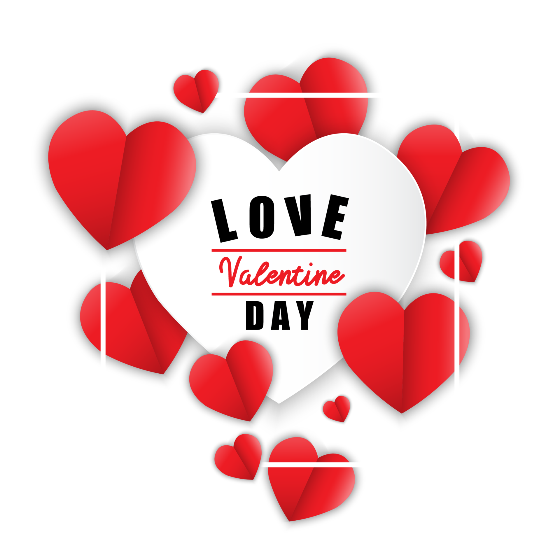 Love For Valentines Day Happy Valentines Day And Wedding Design Paper