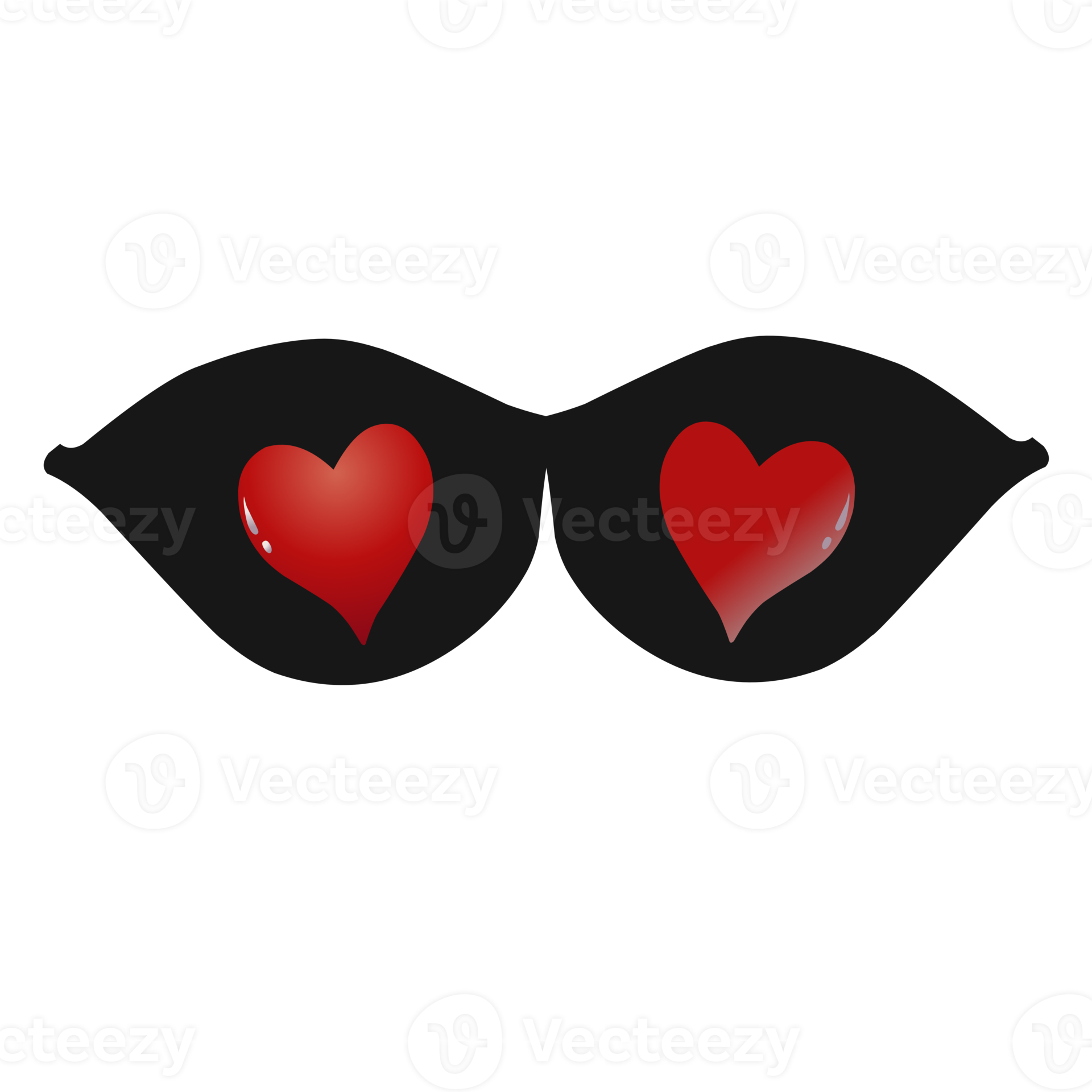 Illustration Design Graphic Of Love Glasses Perfect For Stickers Tattoos 18741960 Png