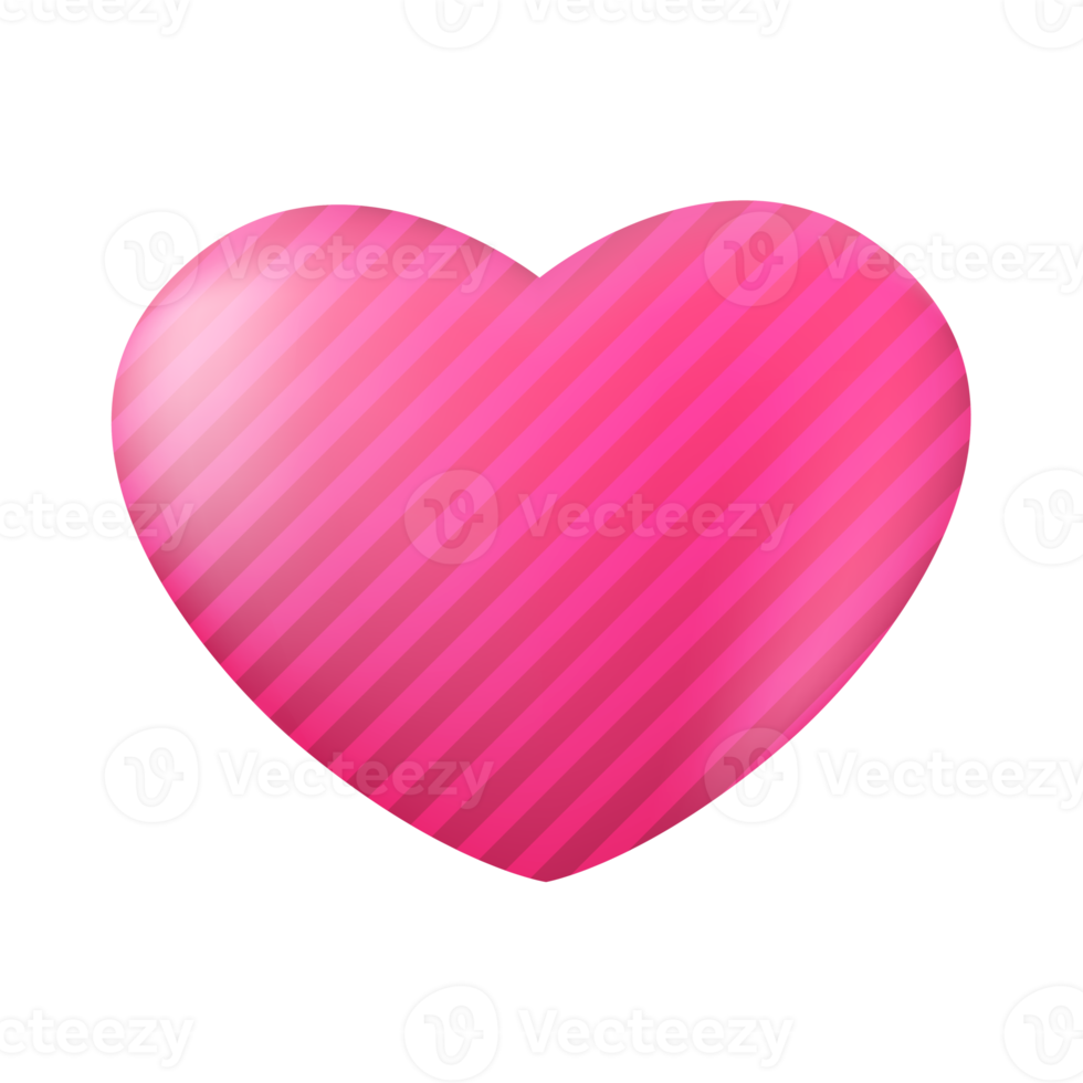 Pink Heart 3d 18741978 Png