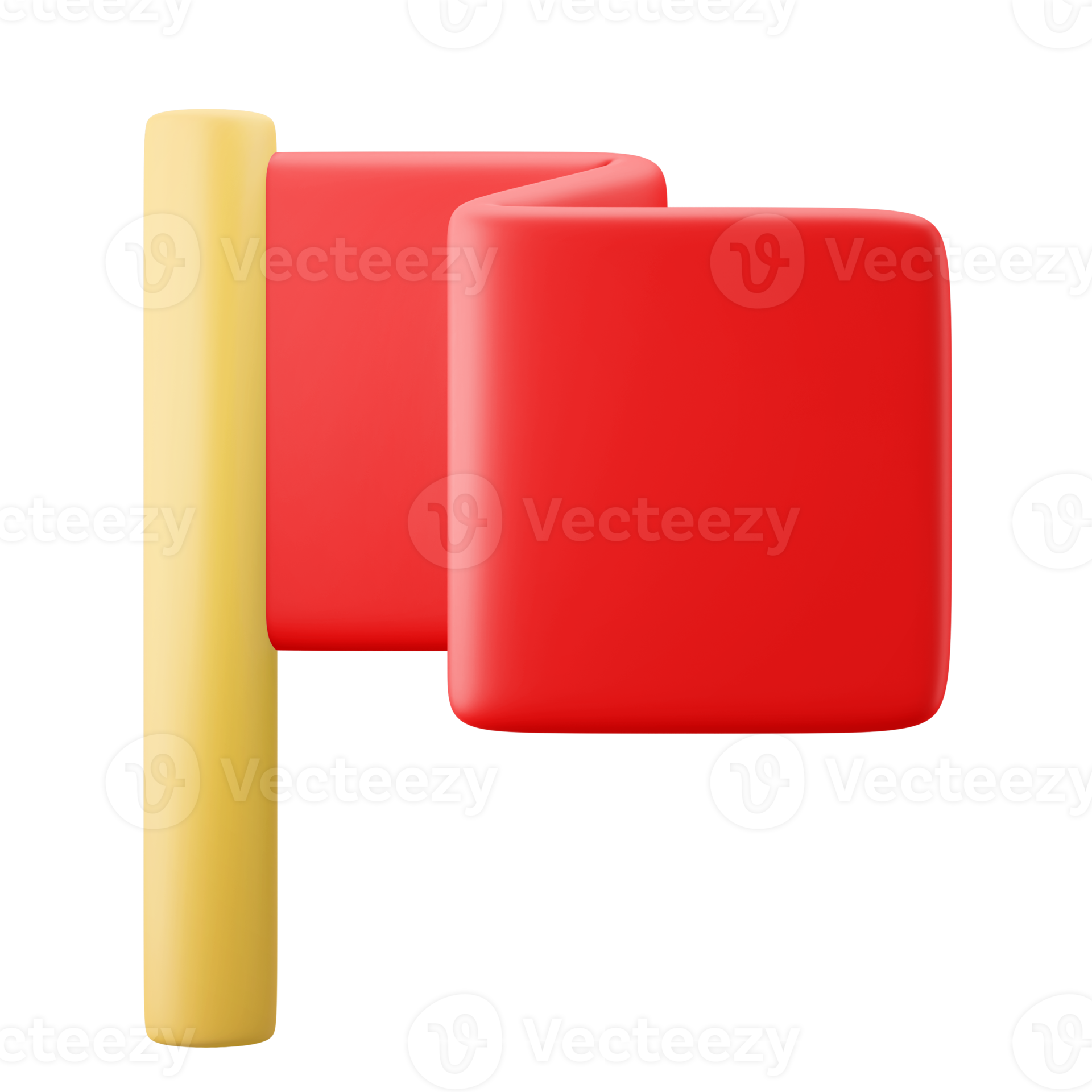 flag goal and milestone symbol user interface theme 3d illustration render icon editable color ...