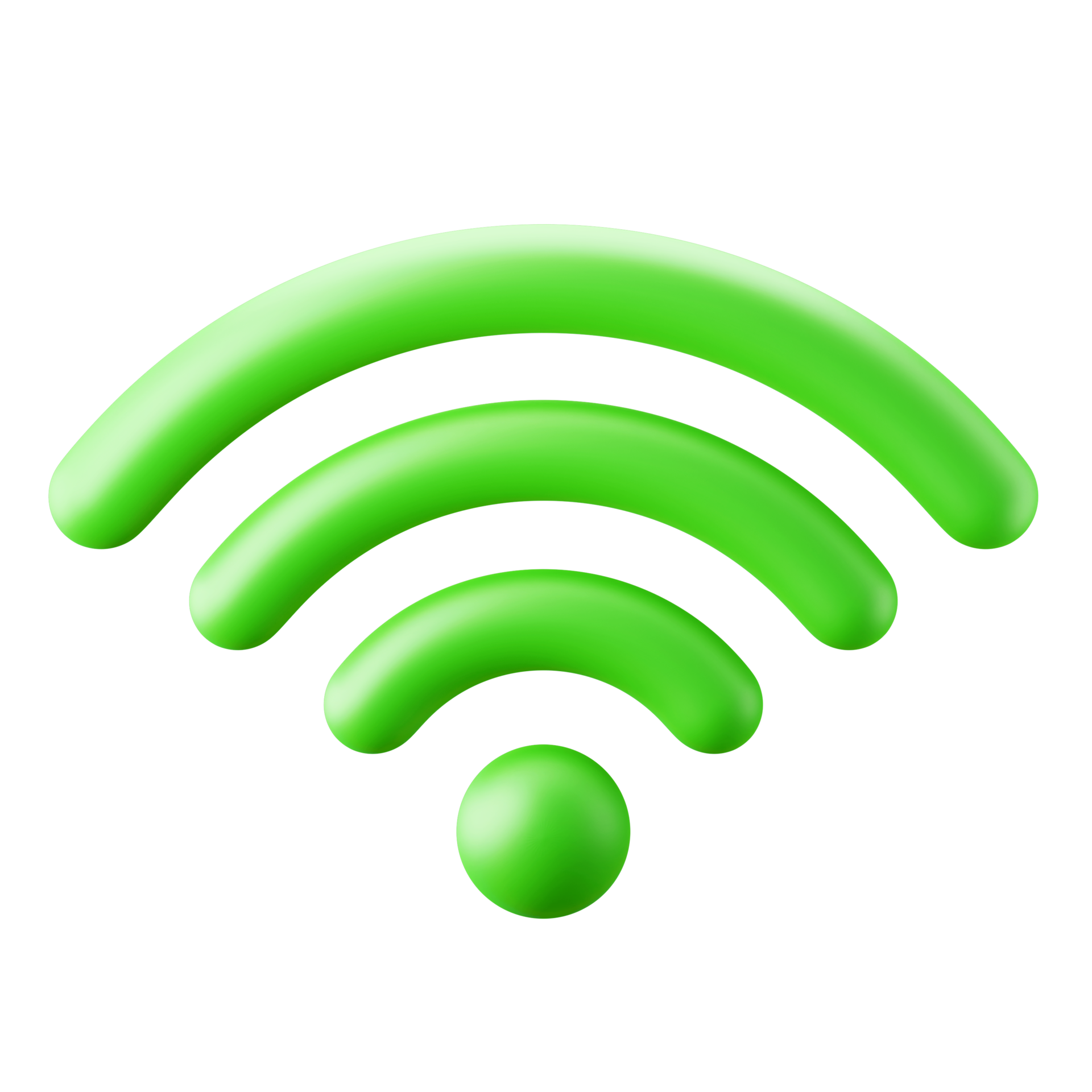 full wifi signal strength internet connection symbol user interface ...