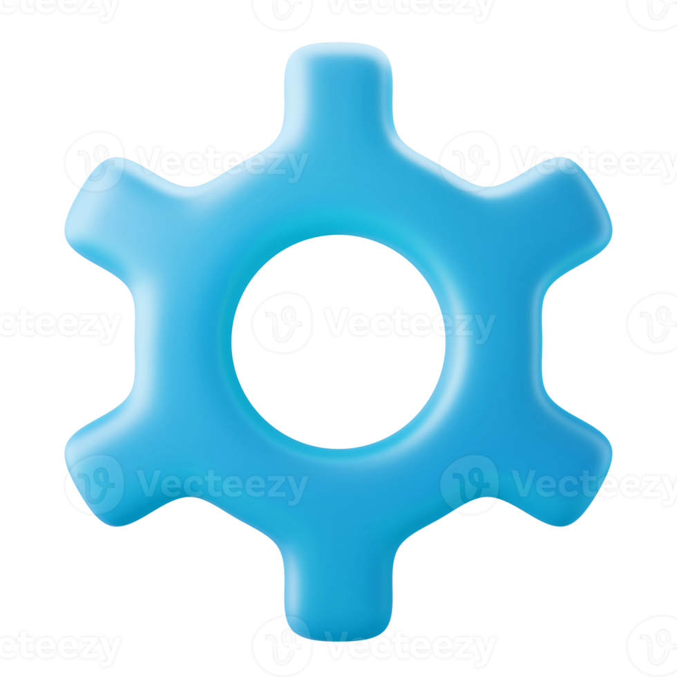 gear preferences setting symbol user interface 3d illustration render ... gear preferences setting symbol user interface 3d illustration render ...