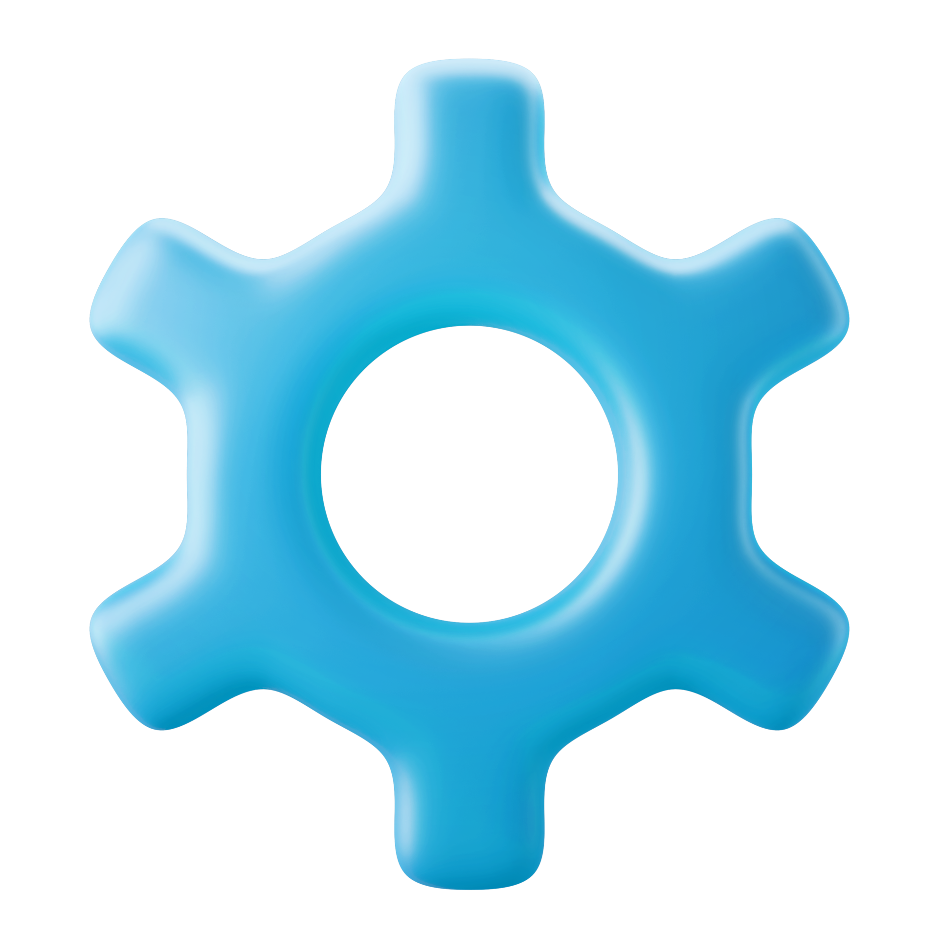 Gear Preferences Setting Symbol User Interface 3d Illustration Render