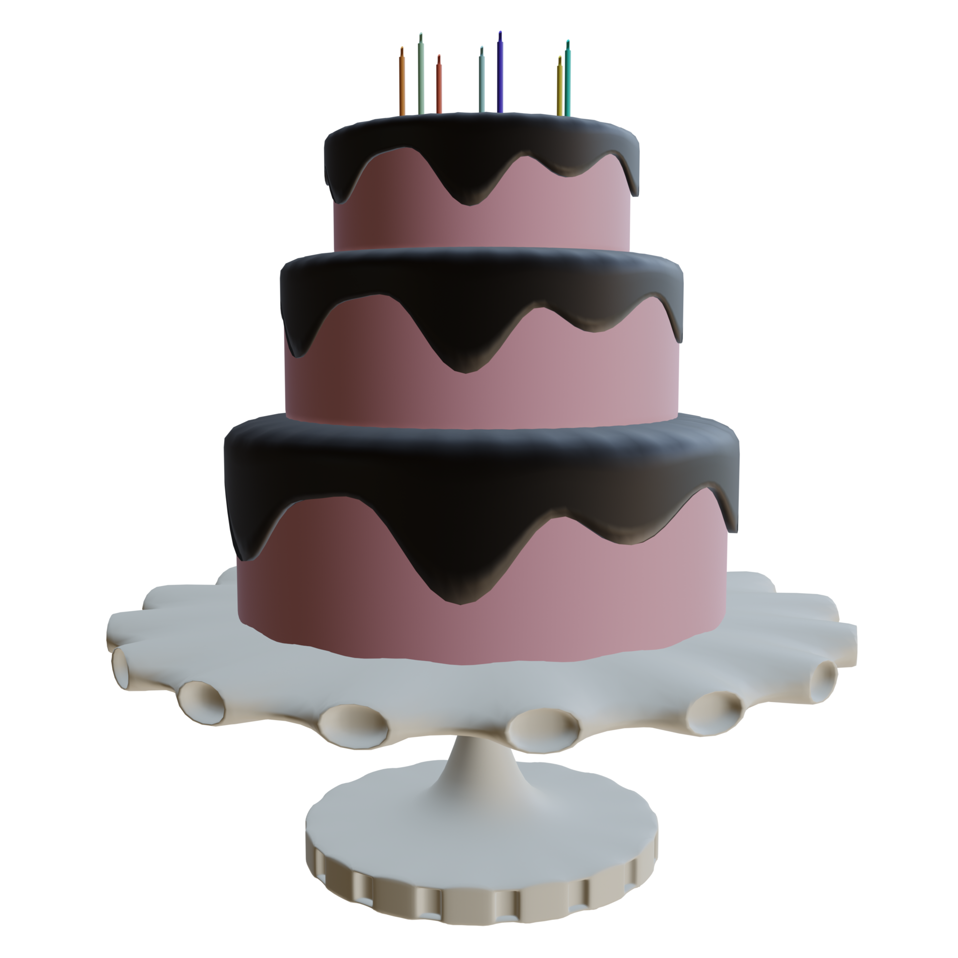 3d Birthday Cake 18742612 Png