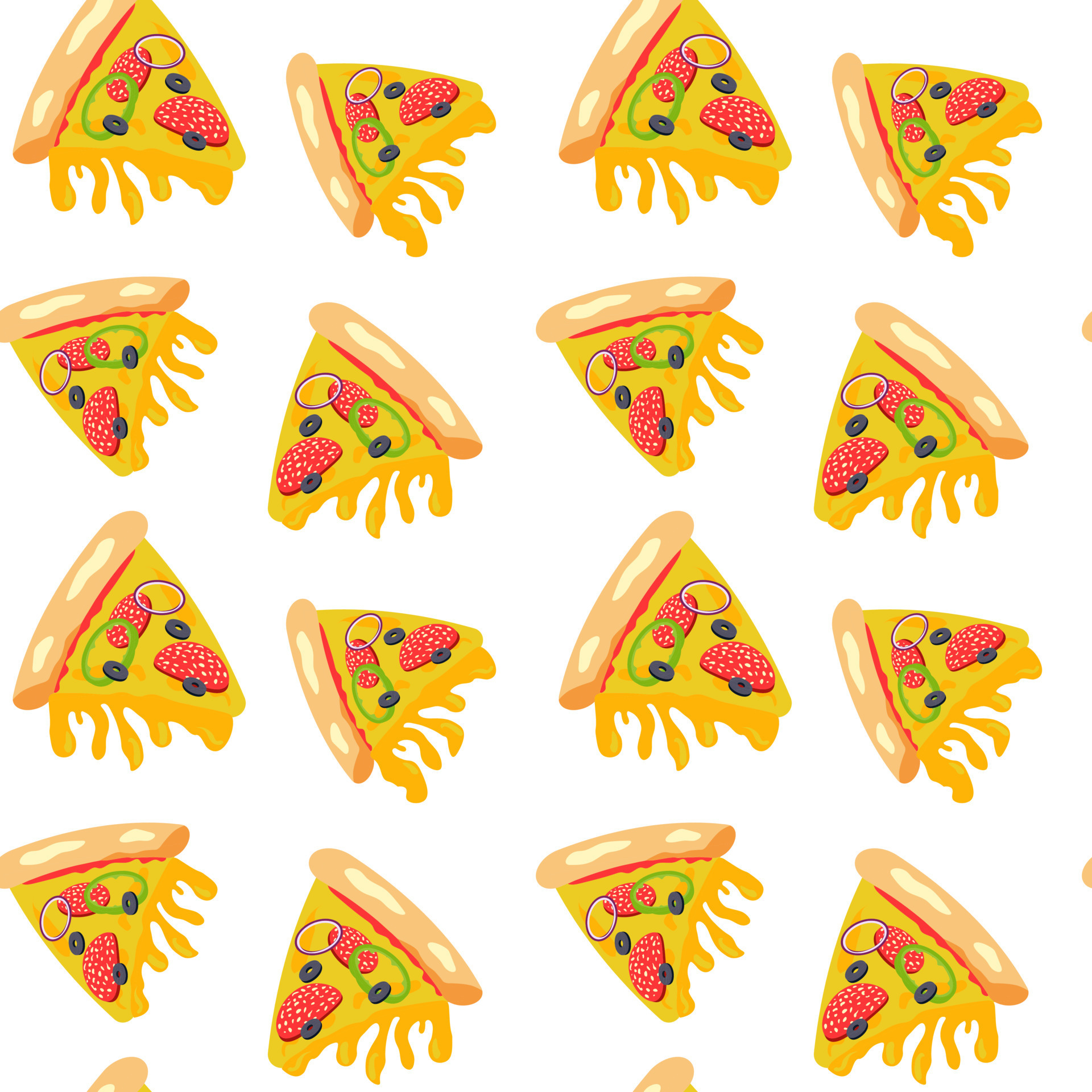 Delicious pizza slice seamless pattern. Vecor illustration 18745787 ... Delicious pizza slice seamless pattern. Vecor illustration 18745787 ...