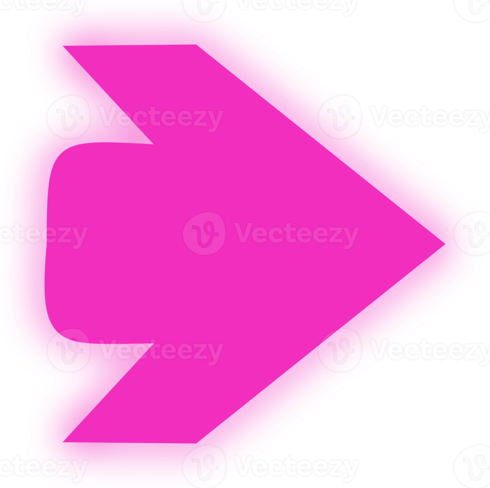 Neon Pink Arrow 18745844 Png