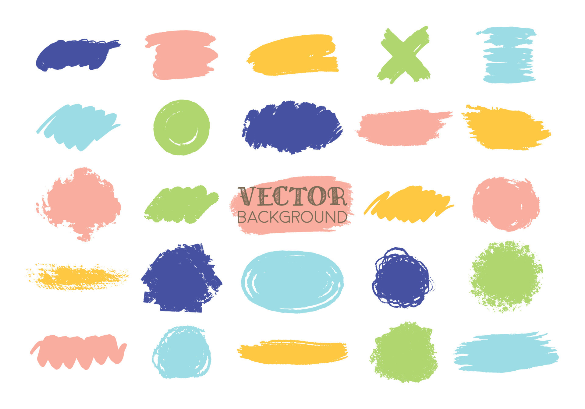 colorful brush stroke frames 18746011 Vector Art at Vecteezy
