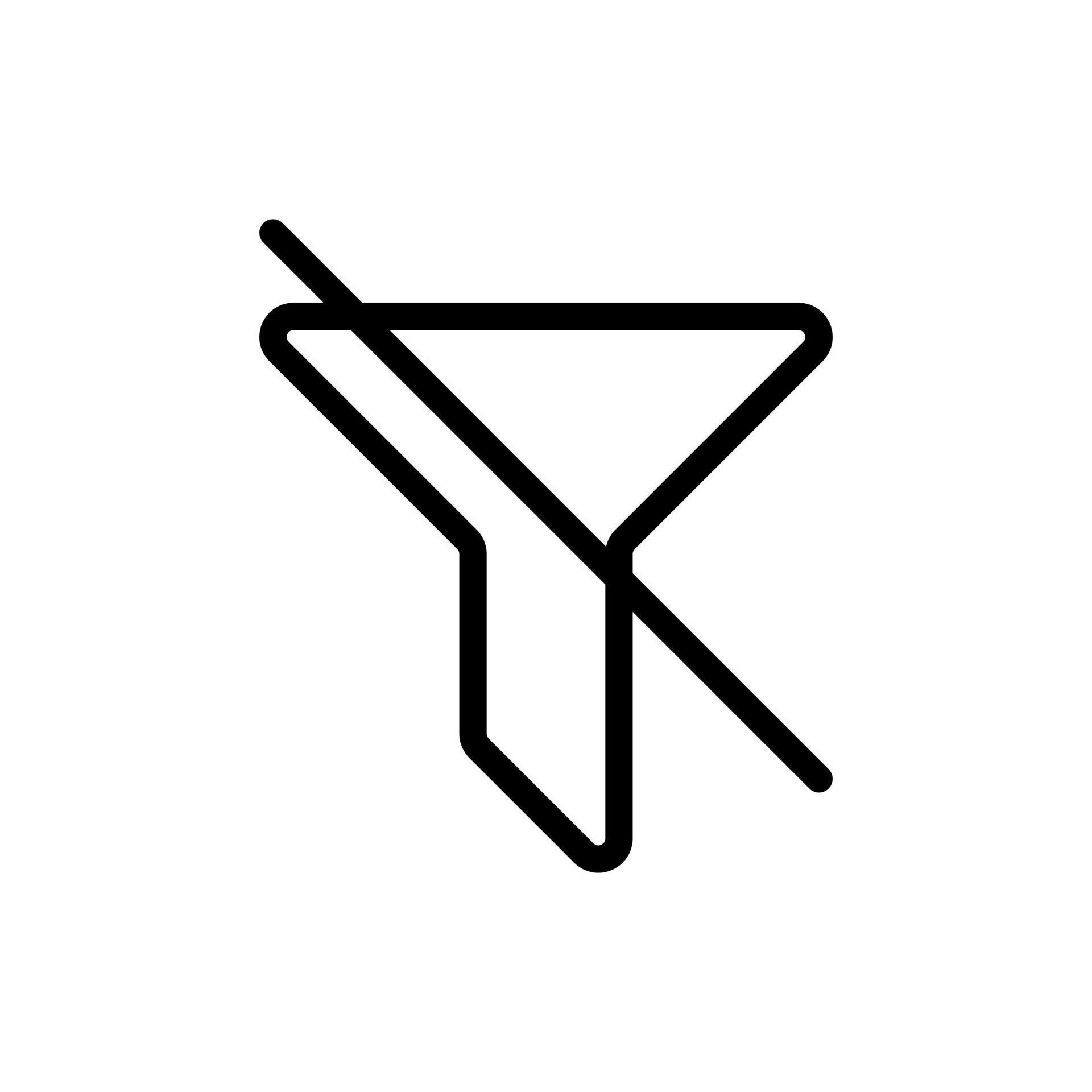 No filter, slash, turn off filters vector icon in line style design ...