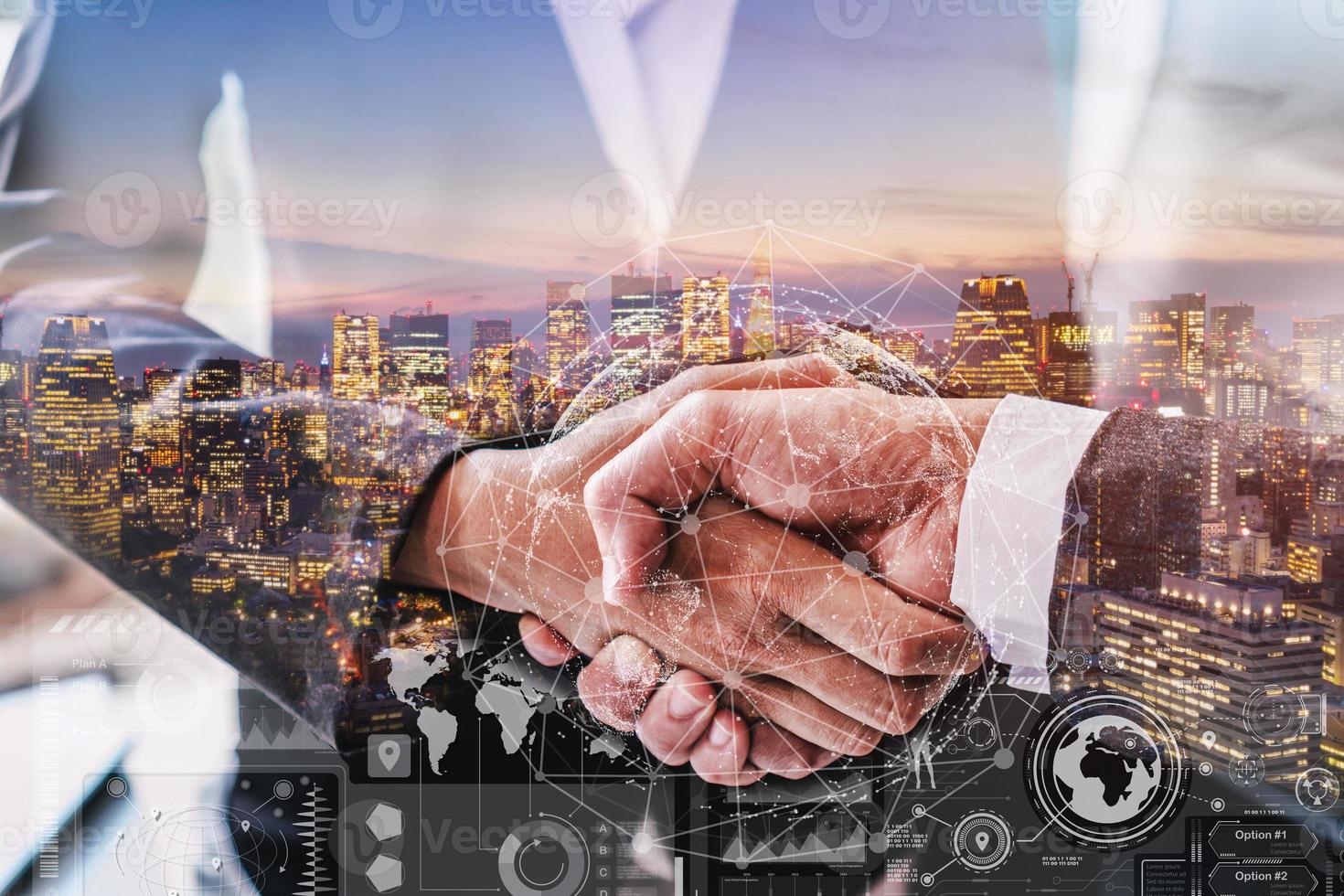 Business people shaking hand, Partnership Successful deal after meeting ... Business people shaking hand, Partnership Successful deal after meeting ...