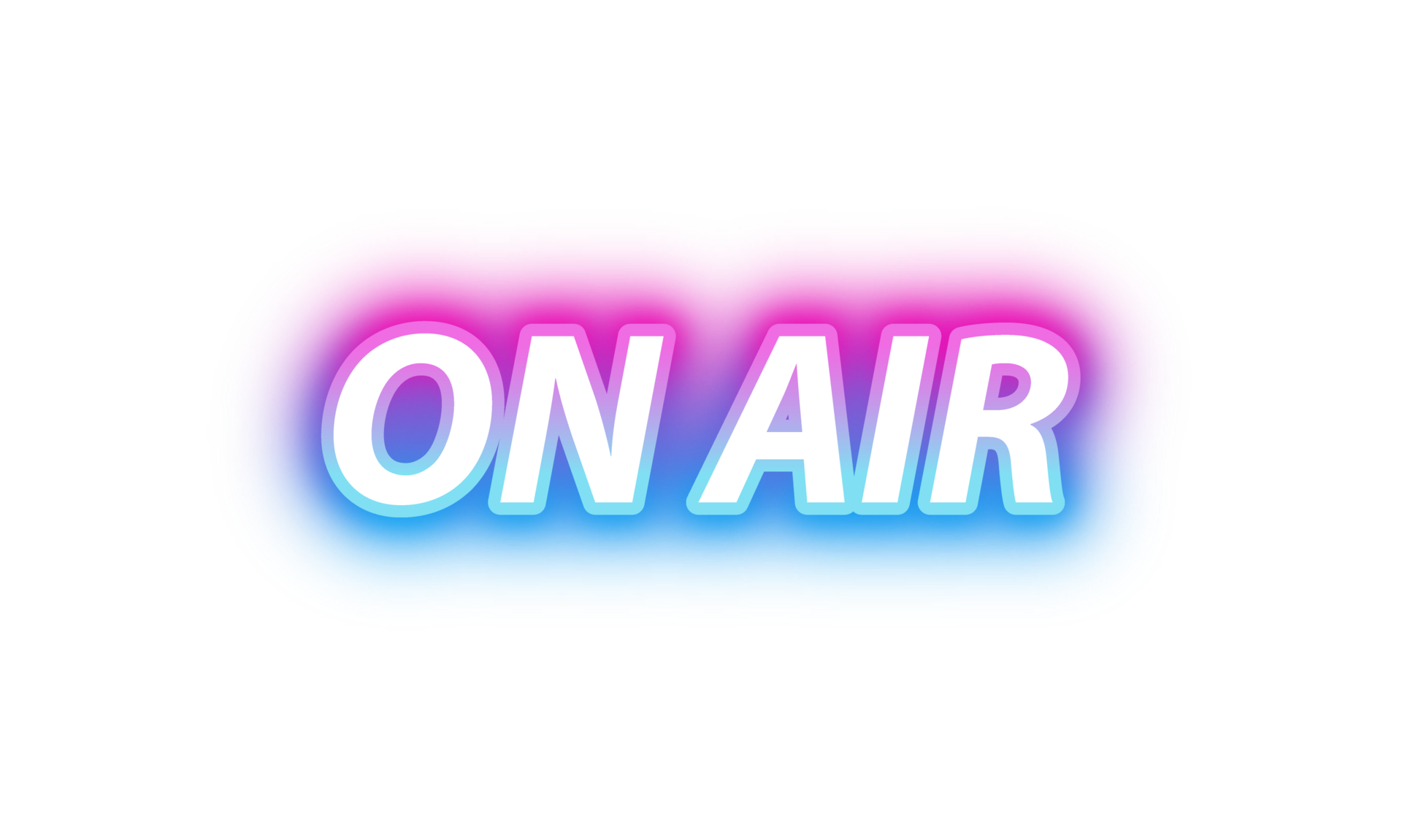 Neon Sign On Air Glowing In Blue And Pink Light 18748160 Png
