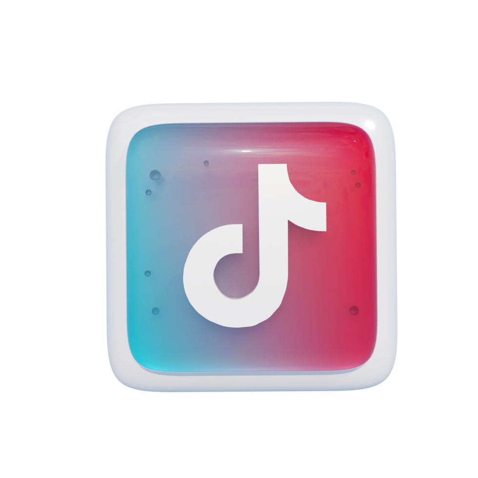 Tik Tok Social Media Icon 3d Illustration 18749149 PNG