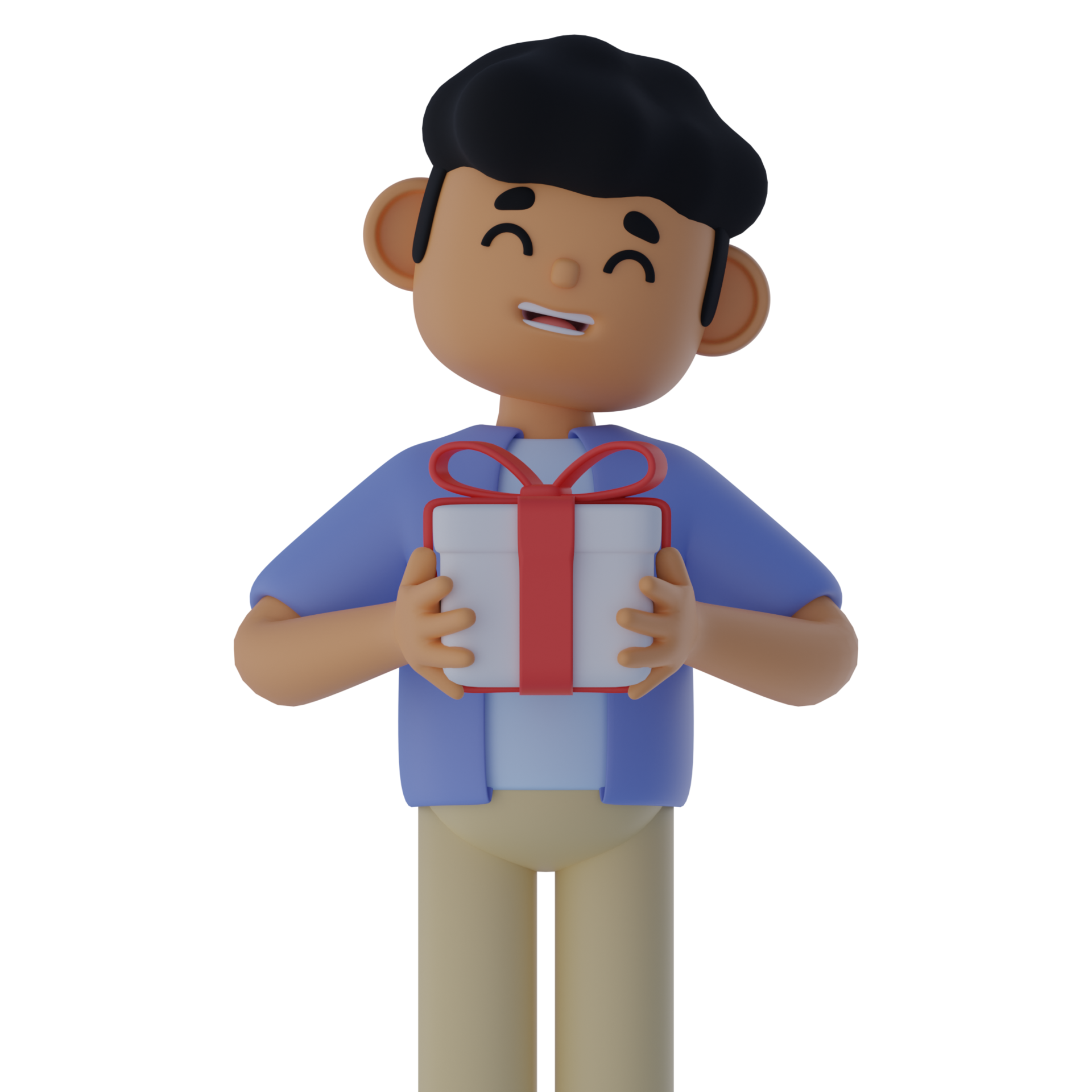 3d Man Holding T 18749712 Png