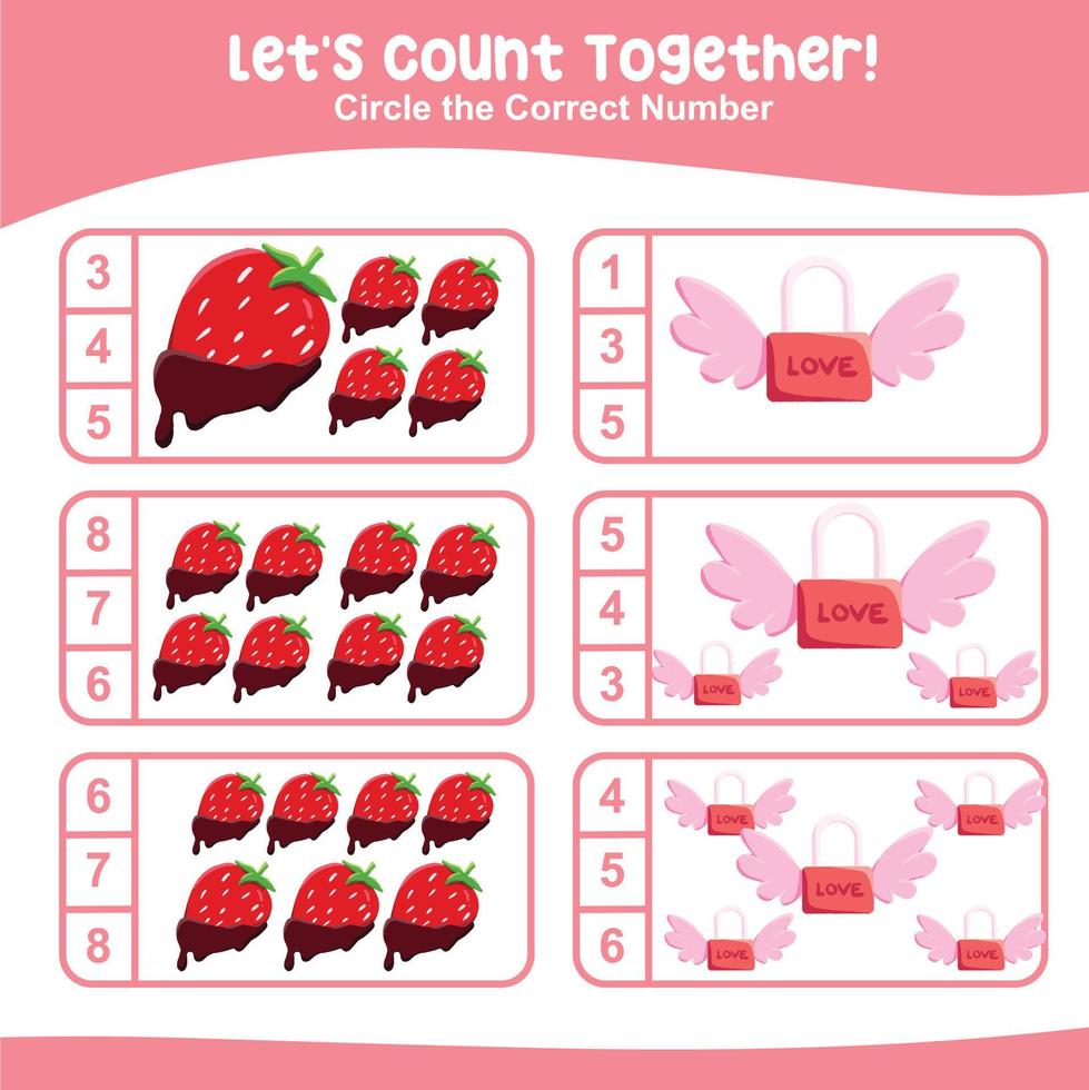 Lets count together worksheet. Educational printable math worksheet ...