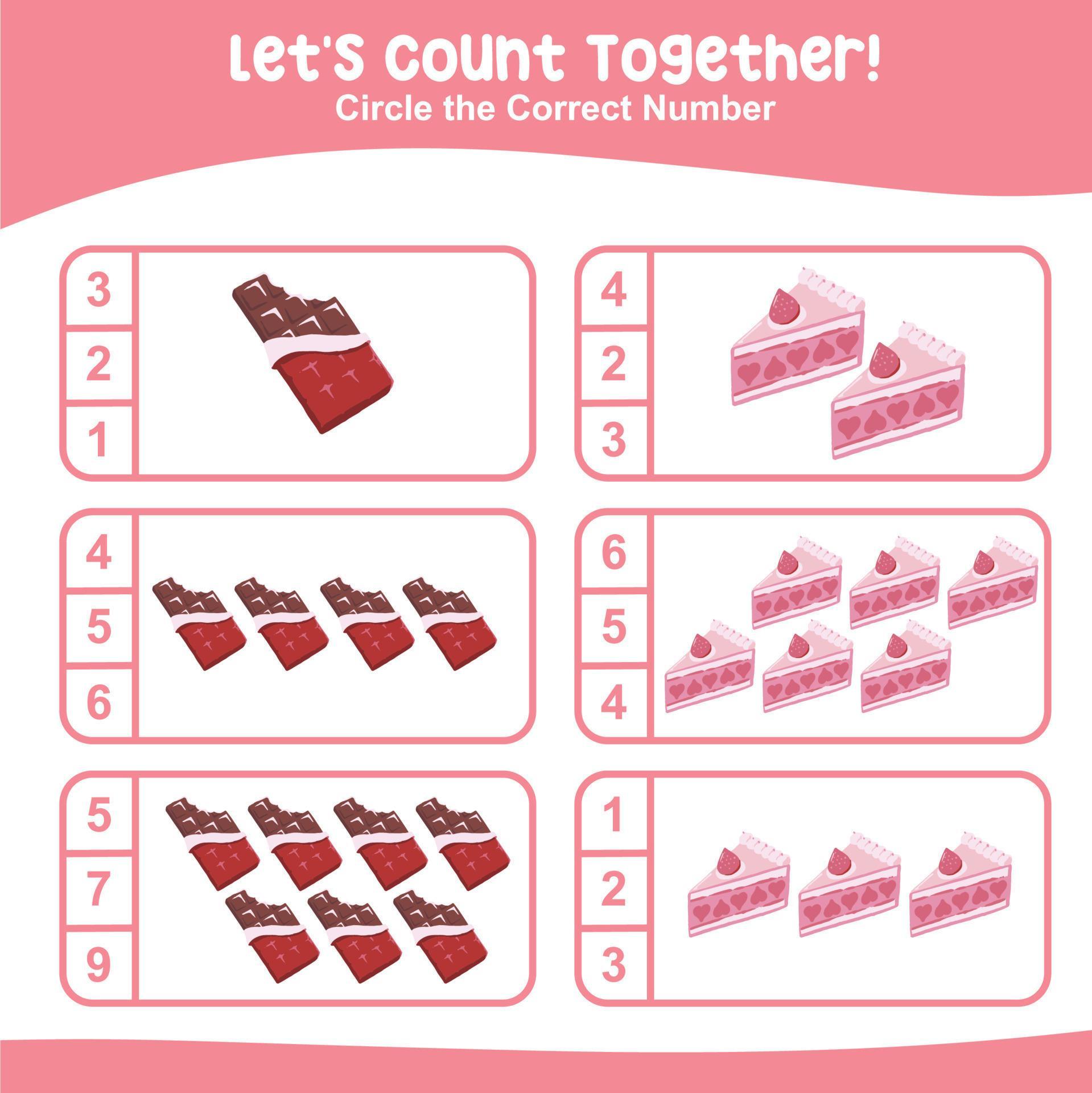 Lets count together worksheet. Educational printable math worksheet ...